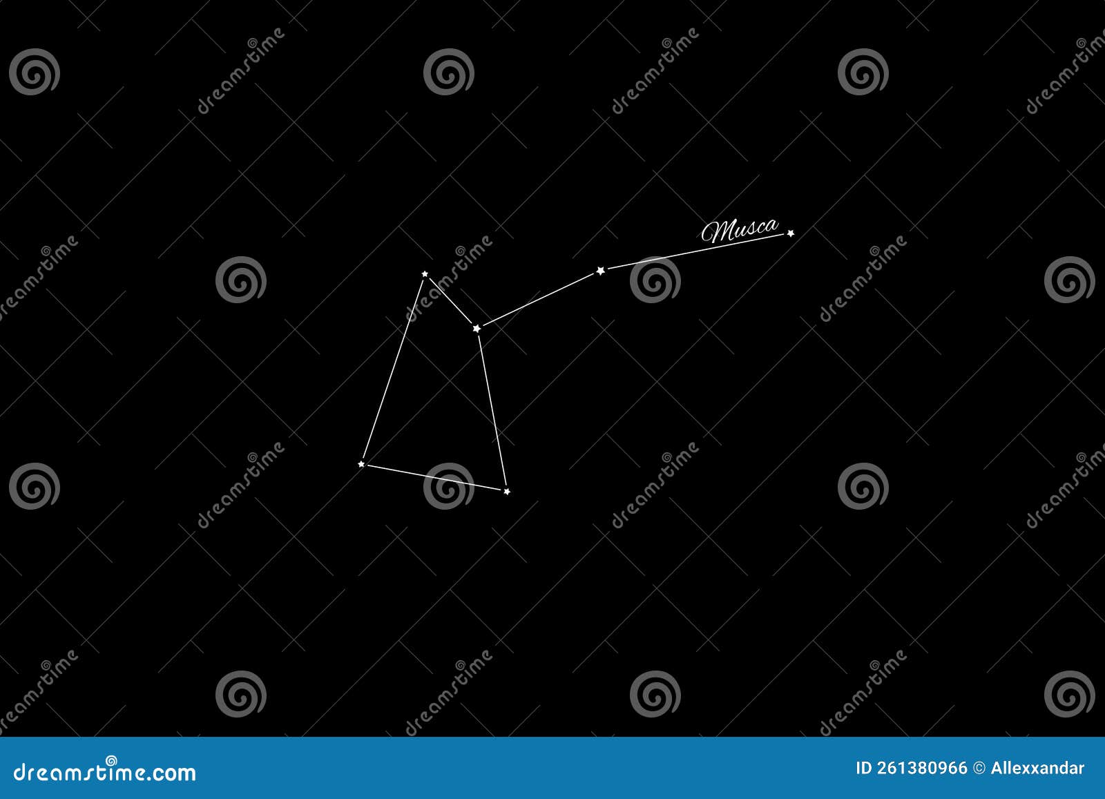 Musca Constellation, Cluster of Stars, Fly Constellation Stock Photo ...