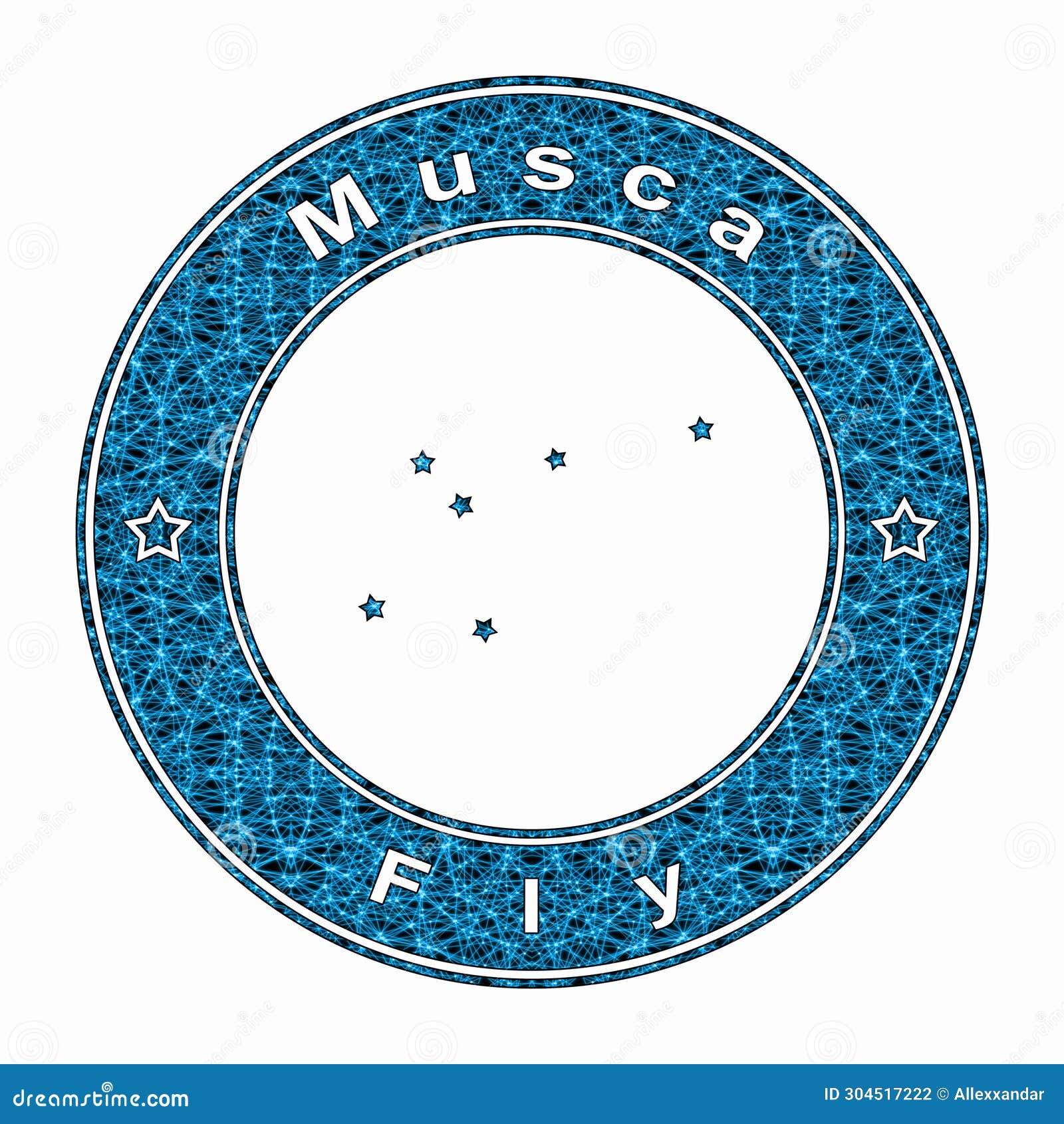 Musca Constellation 3d Symbol. Constellation Icon In Isometric Style On ...