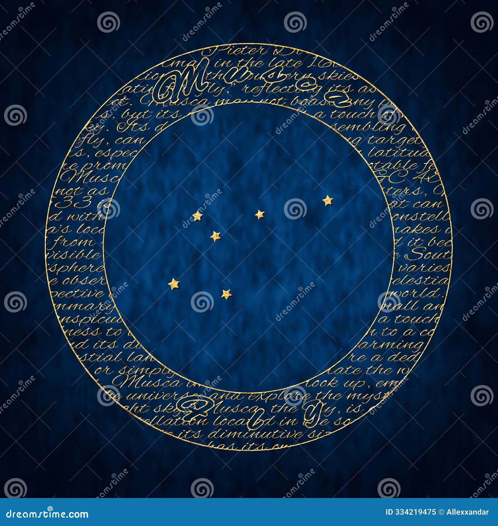 Musca Star Constellation, Fly Constellation Stock Image - Image of ...