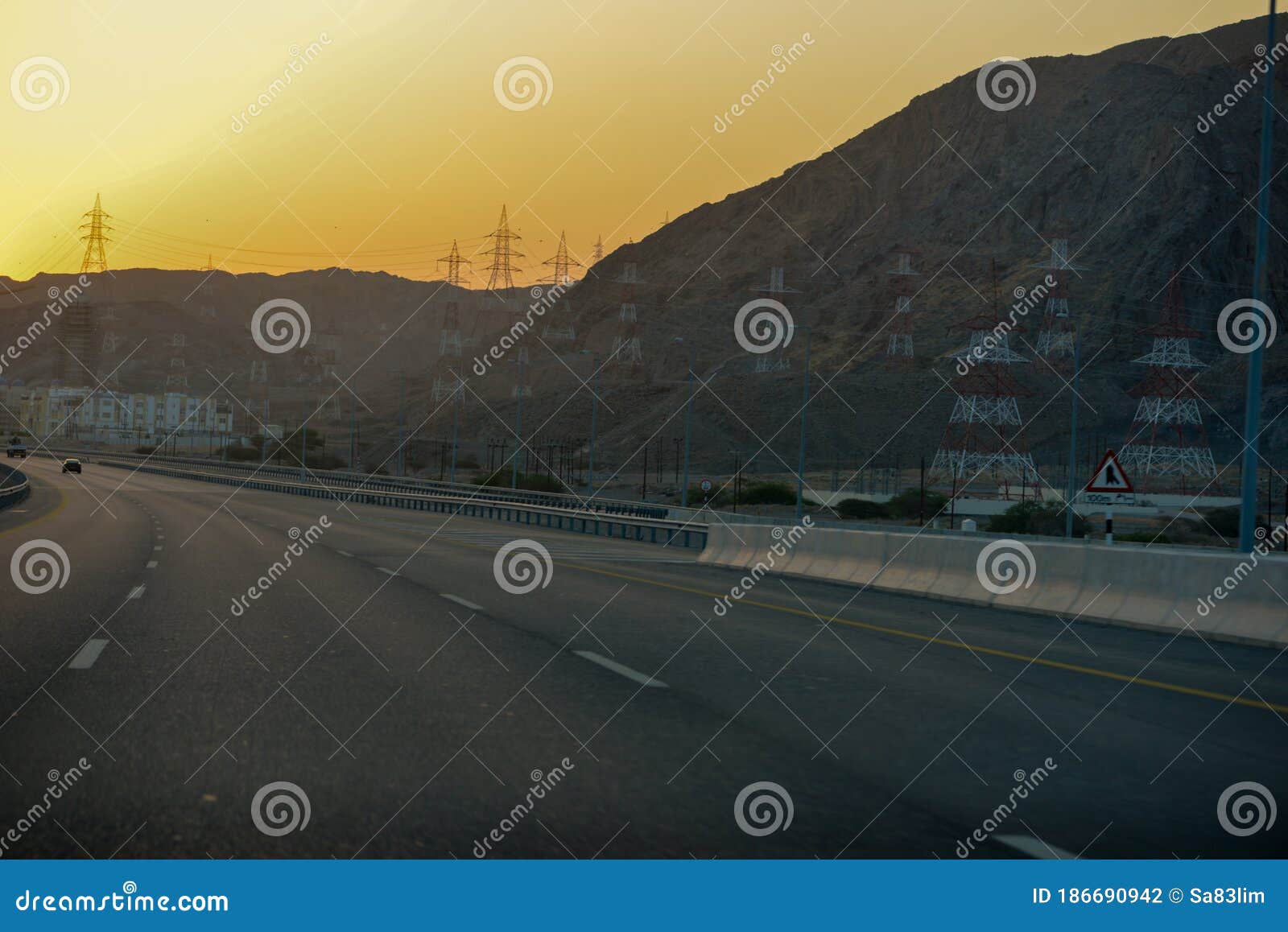 Muscat Express Highway , Oman Stock Photo - Image of middle, road ...