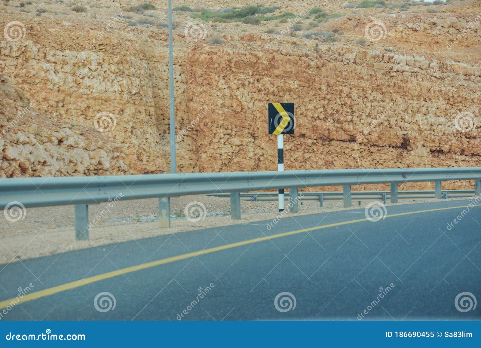 Muscat Express Way Exit Lane Road, Oman Stock Image - Image of road ...