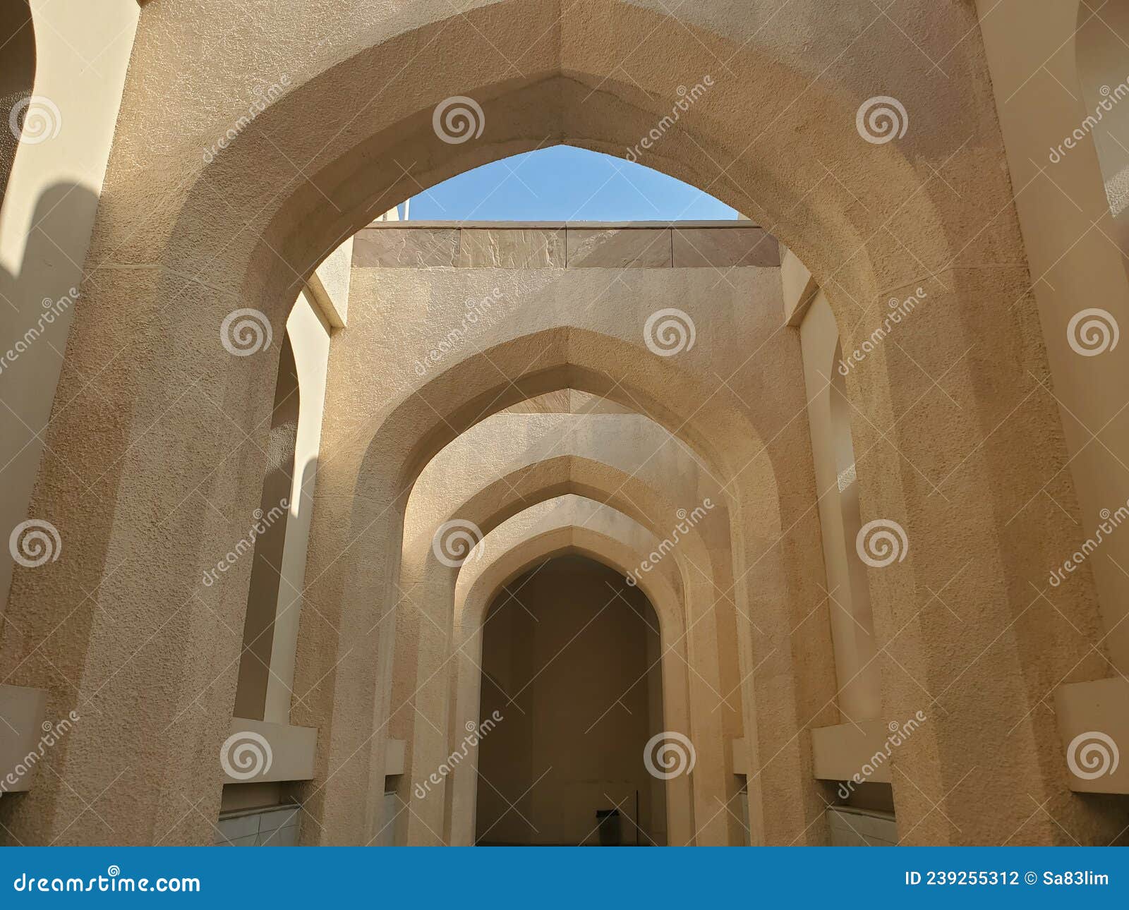 Muscat gate museum , Oman stock photo. Image of column - 239255312
