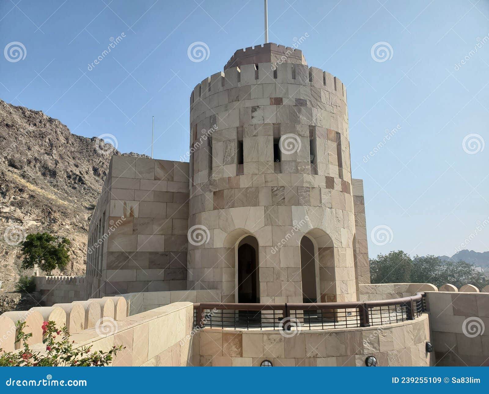 Muscat gate museum, Oman stock image. Image of muscat - 239255109