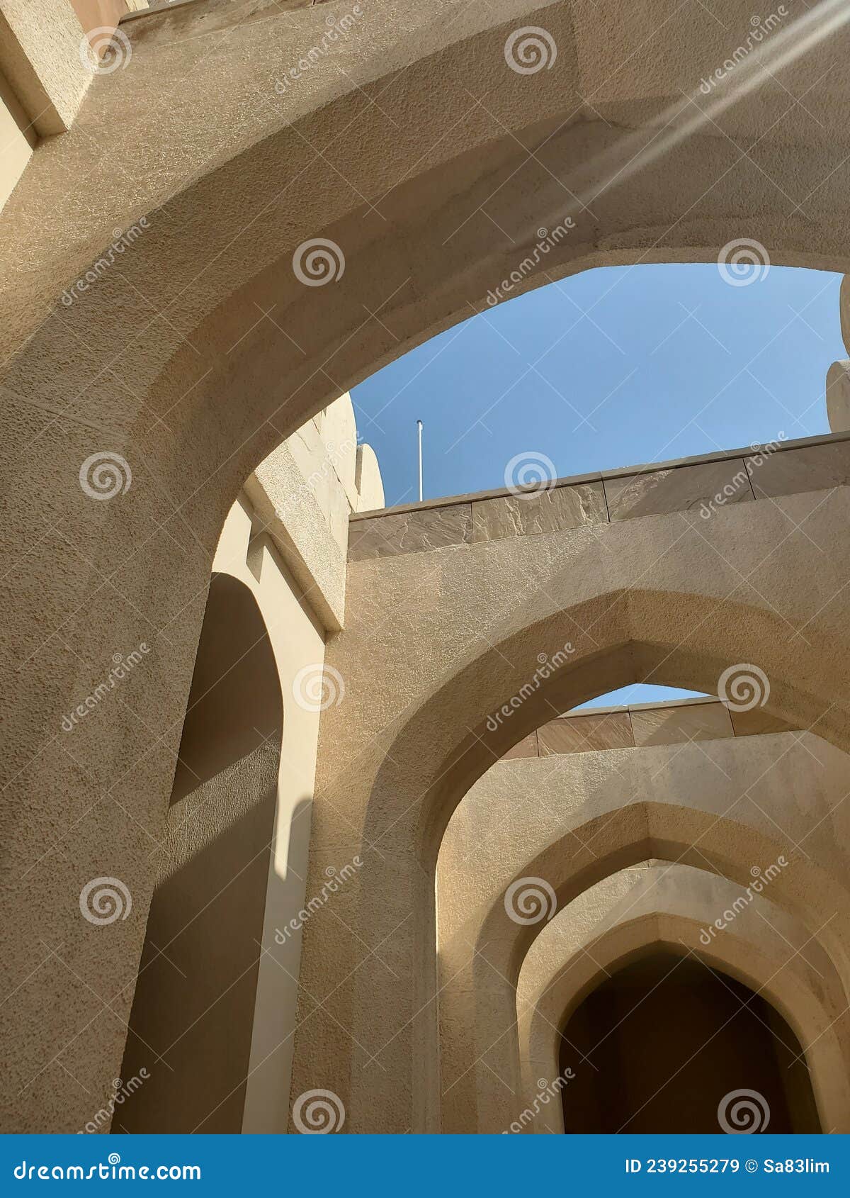 Muscat gate museum , Oman stock image. Image of wood - 239255279
