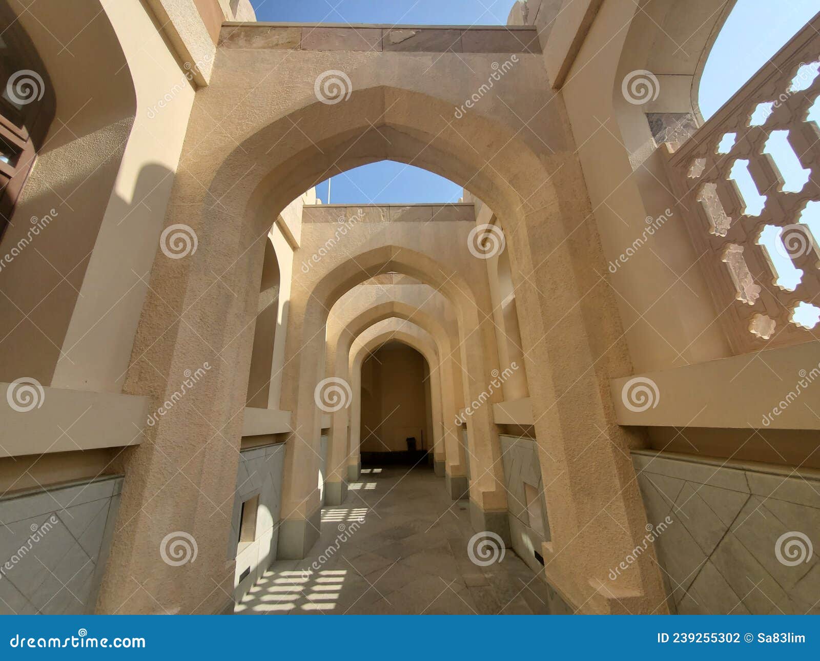 Muscat gate museum , Oman stock photo. Image of facade - 239255302