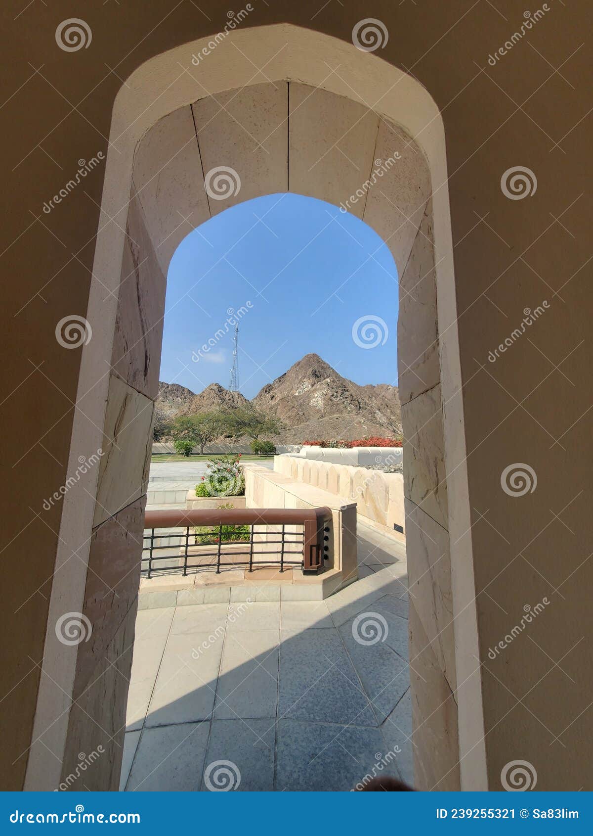 Muscat gate museum , Oman stock image. Image of building - 239255321