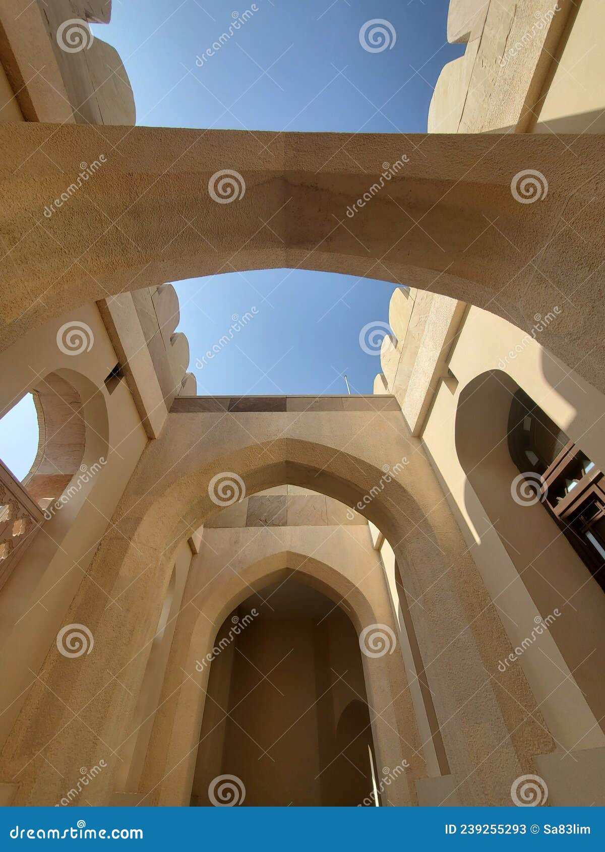 Muscat gate museum , Oman stock image. Image of architecture - 239255293