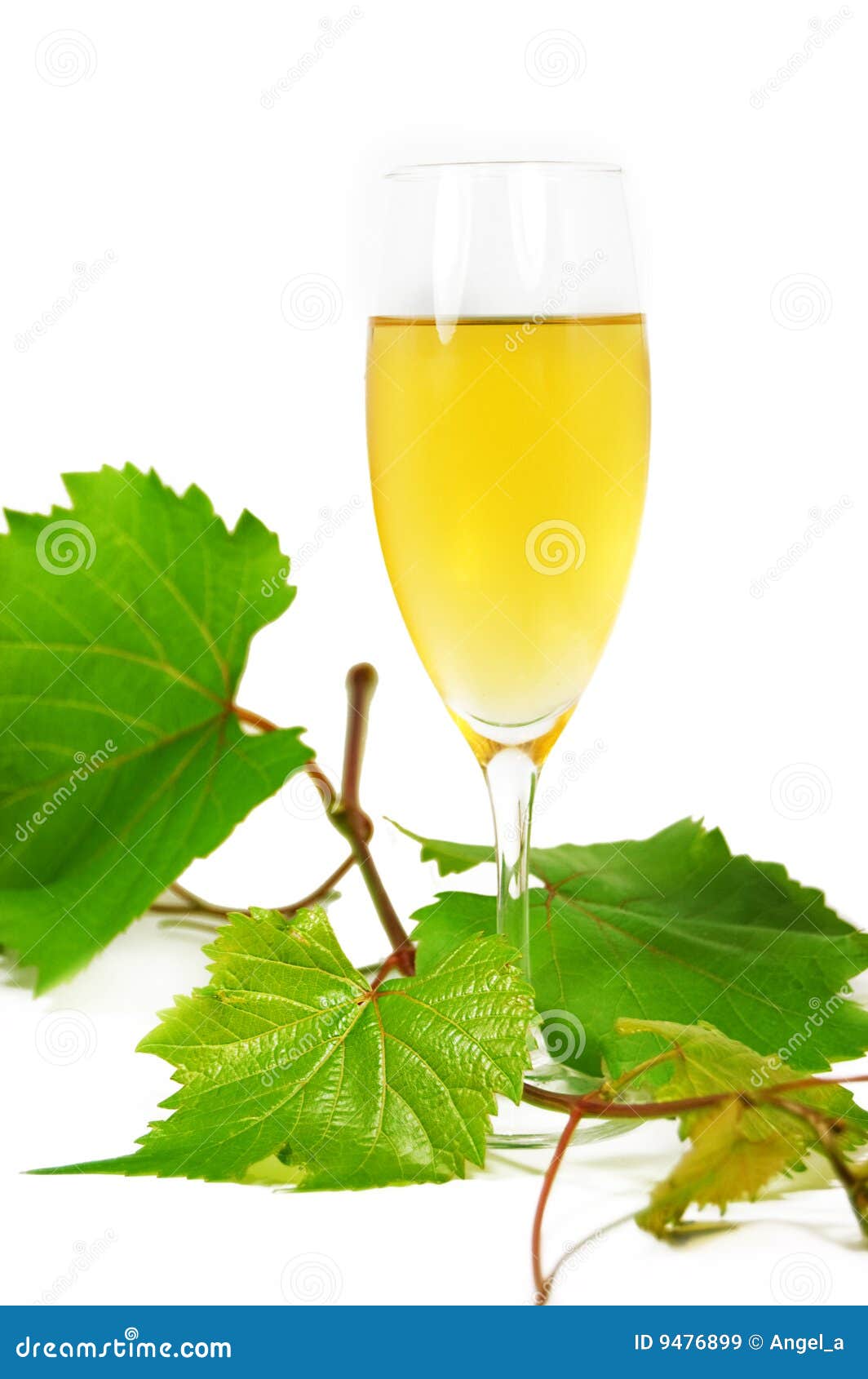 Muscat Glass of Wine with Leaves Stock Image - Image of leaf, vineyard ...