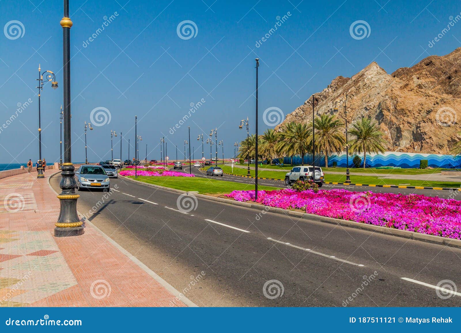 MUSCAT, OMAN - FEBRUARY 22, 2017: Mutrah Corniche in Muscat, Om ...