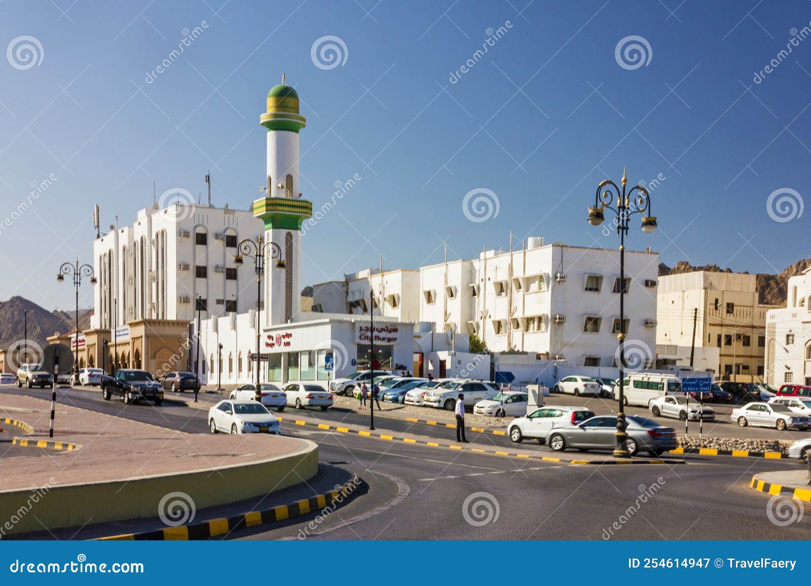 Muscat, Oman: Muscat Mosque View Editorial Photography - Image of islam ...