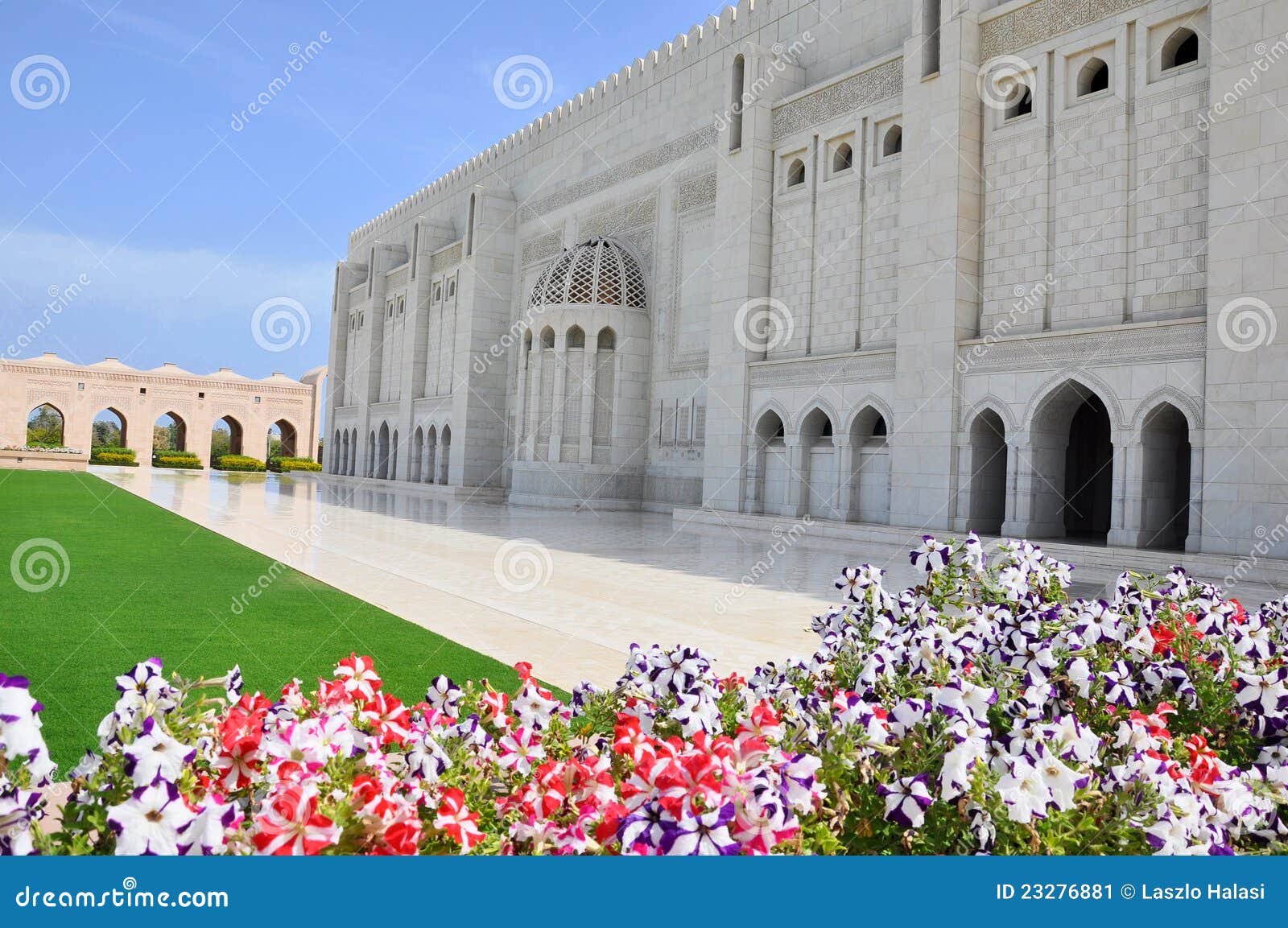 Mosque In Park Of Doha, Qatar Royalty-Free Stock Photography ...