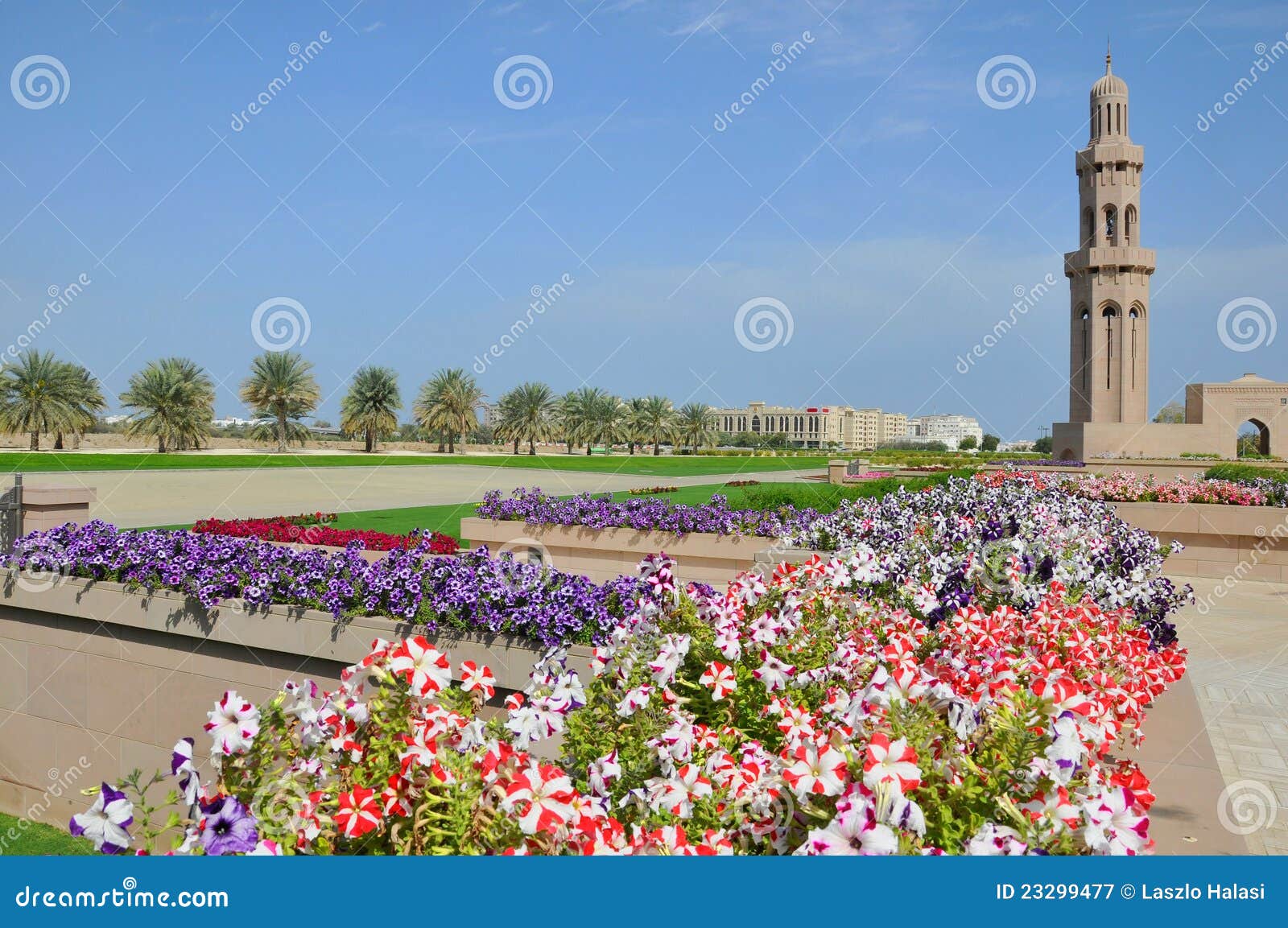 Mosque In Park Of Doha, Qatar Royalty-Free Stock Photography ...