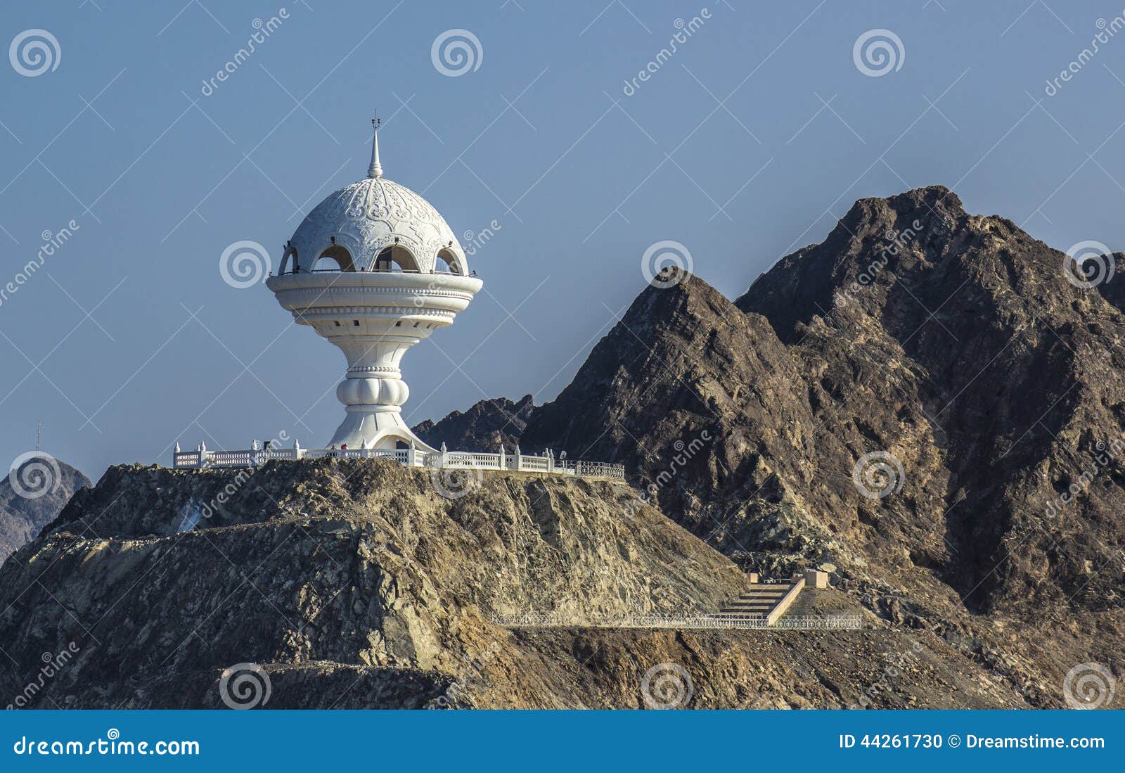 Muscat, Oman stock photo. Image of white, religious, tower - 44261730