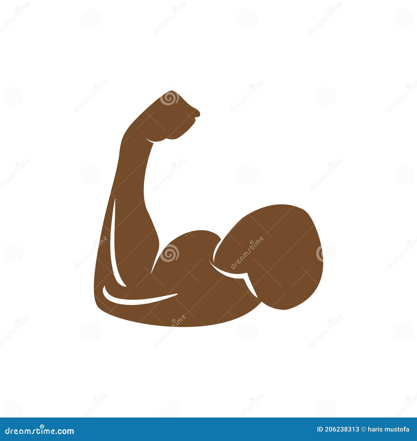 Muscle Arm Icon Design Template Vector Isolated Illustration Stock ...