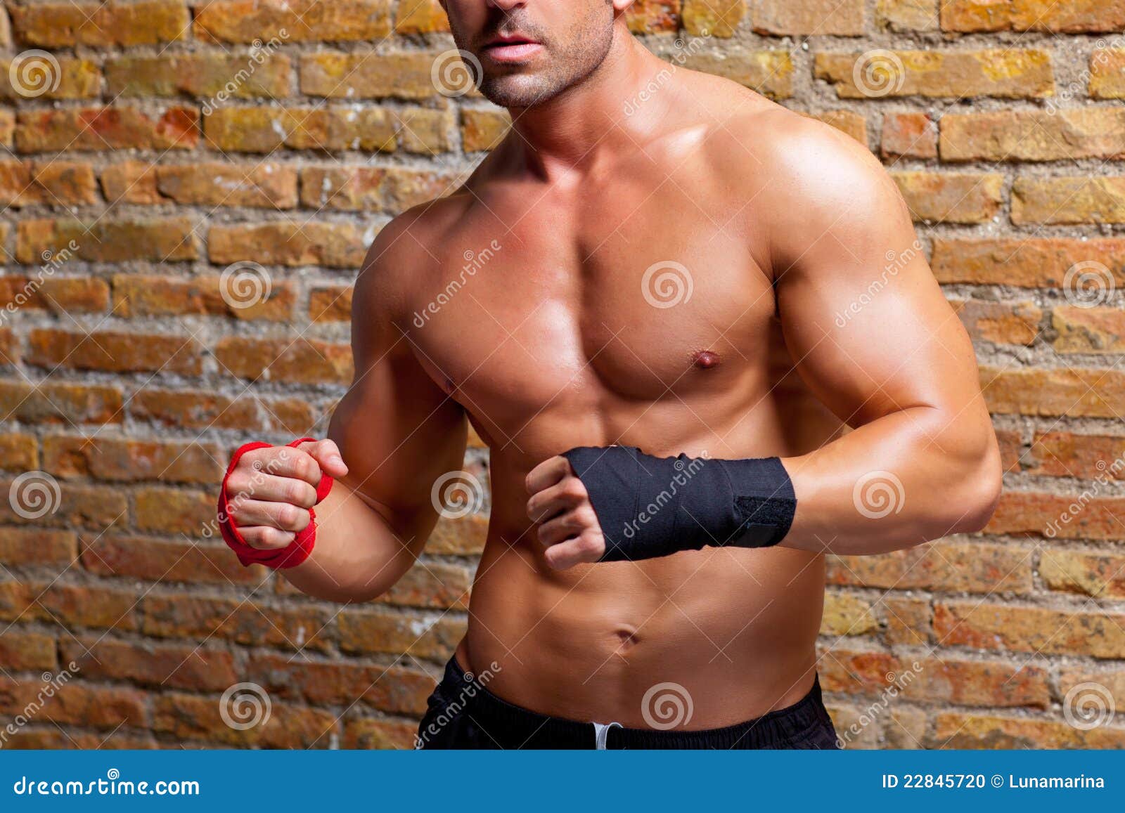 Muscle Boxer Shaped Man Fist To Camera Royalty-Free Stock Photo ...