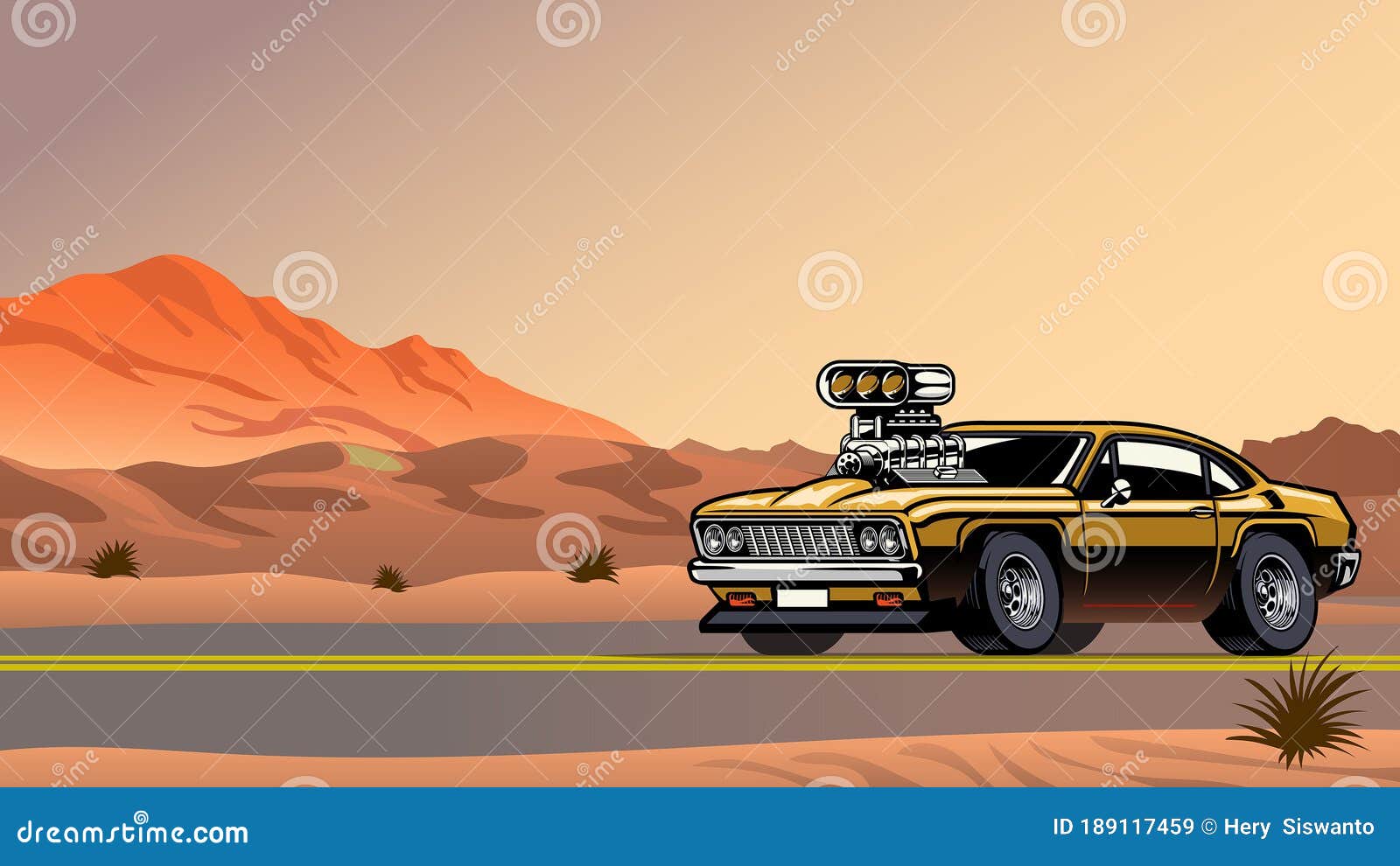 Engine Hot Rod Muscle Sport Car Speedster Icon Vector | CartoonDealer ...