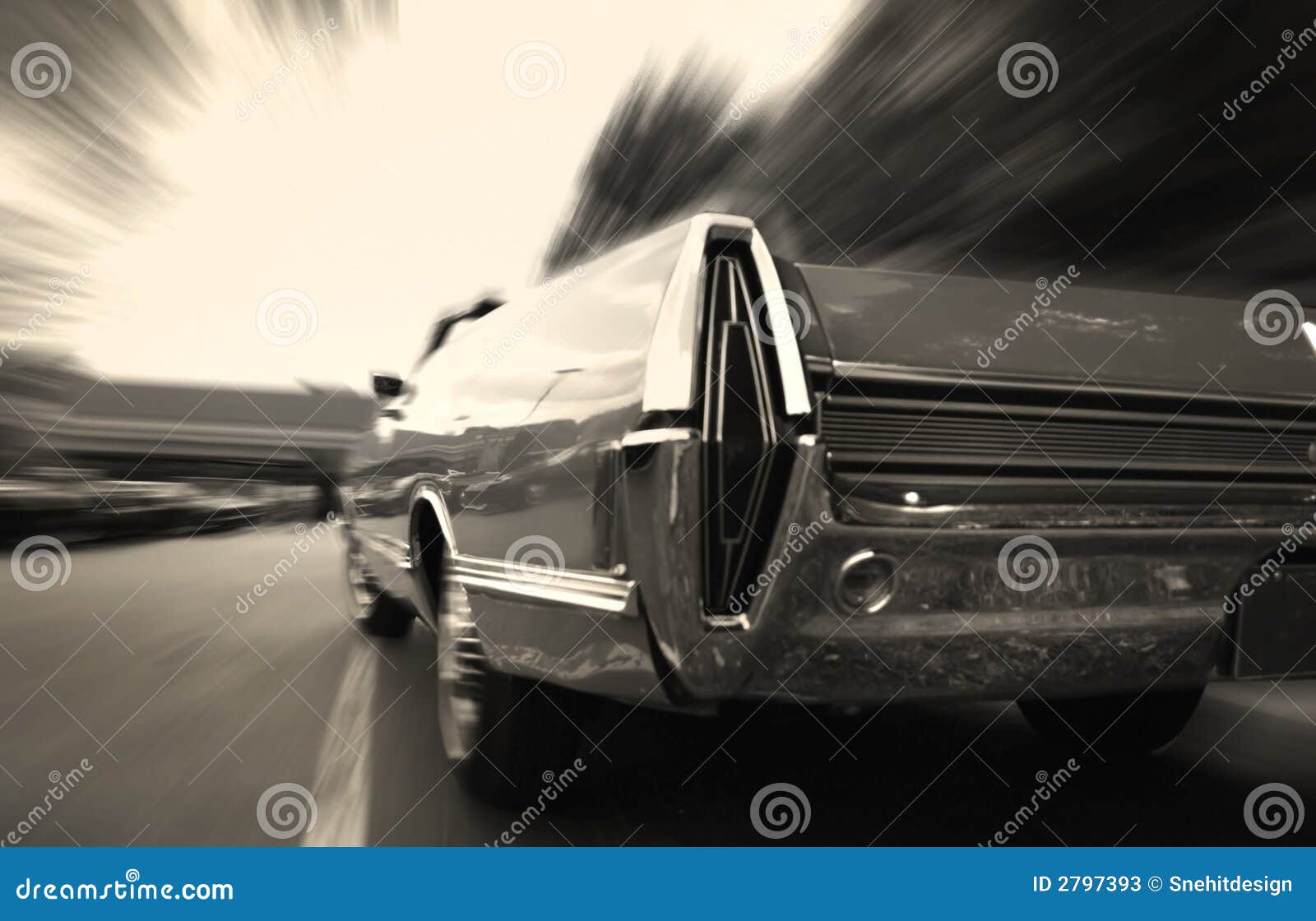 Muscle Car in Motion stock image. Image of motor, urban - 2797393