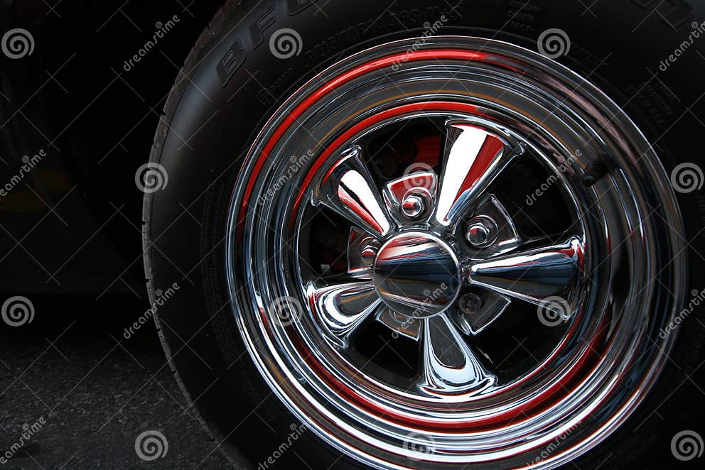 Muscle Car tire stock image. Image of muscle, speed, wheel - 1239571