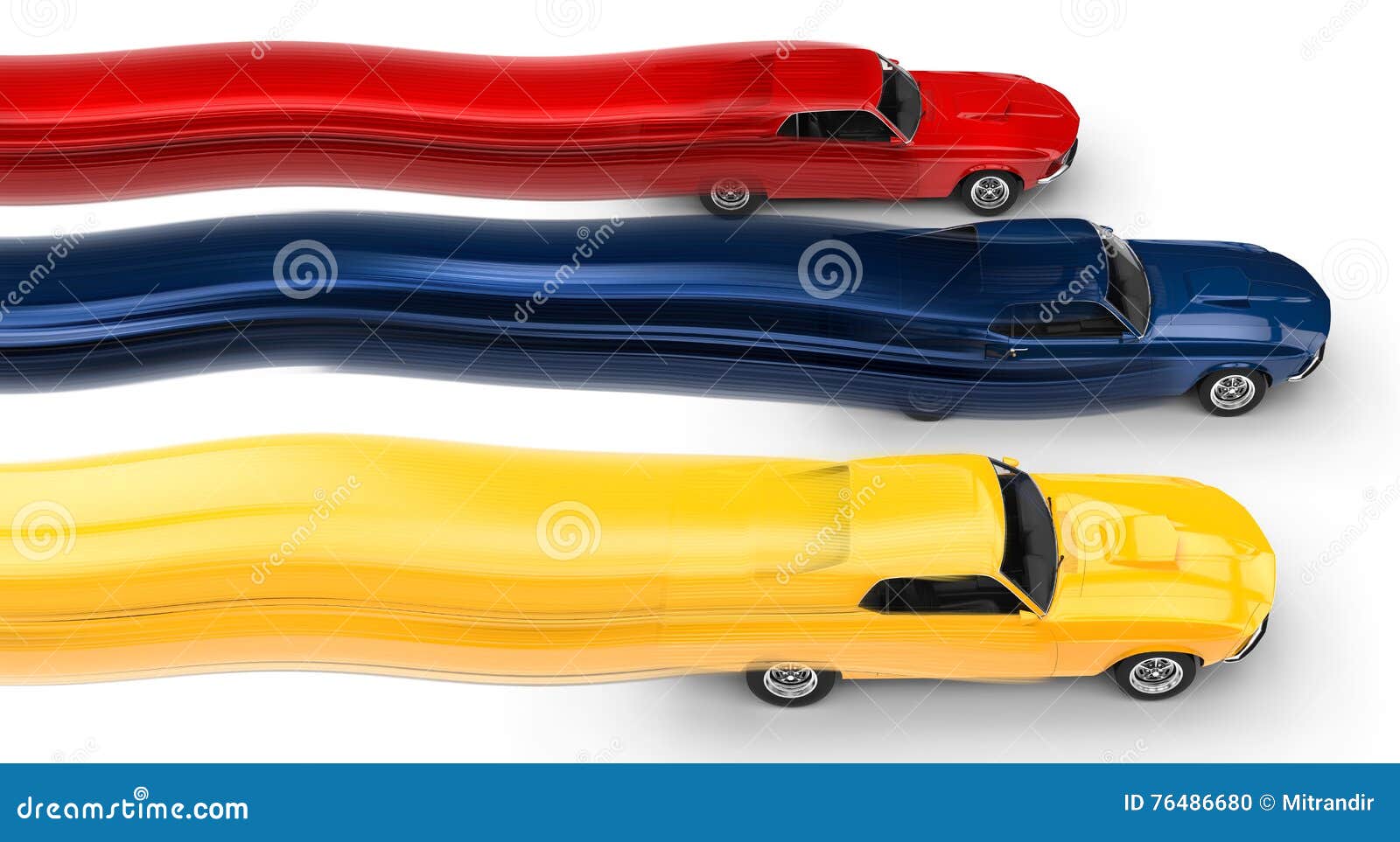 Muscle cars speed trails stock illustration. Illustration of background ...