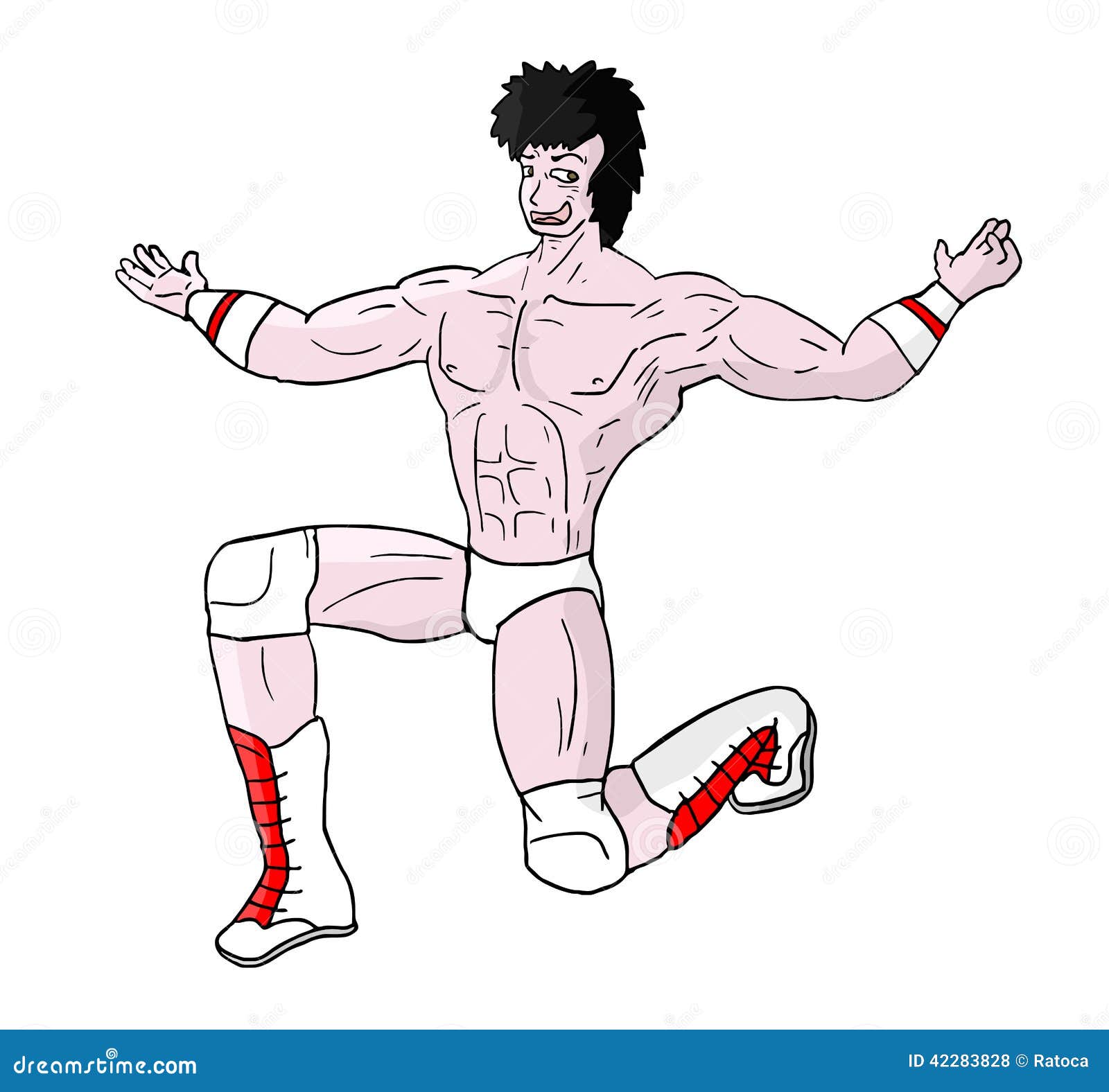 Muscle cartoon stock vector. Illustration of professional - 42283828