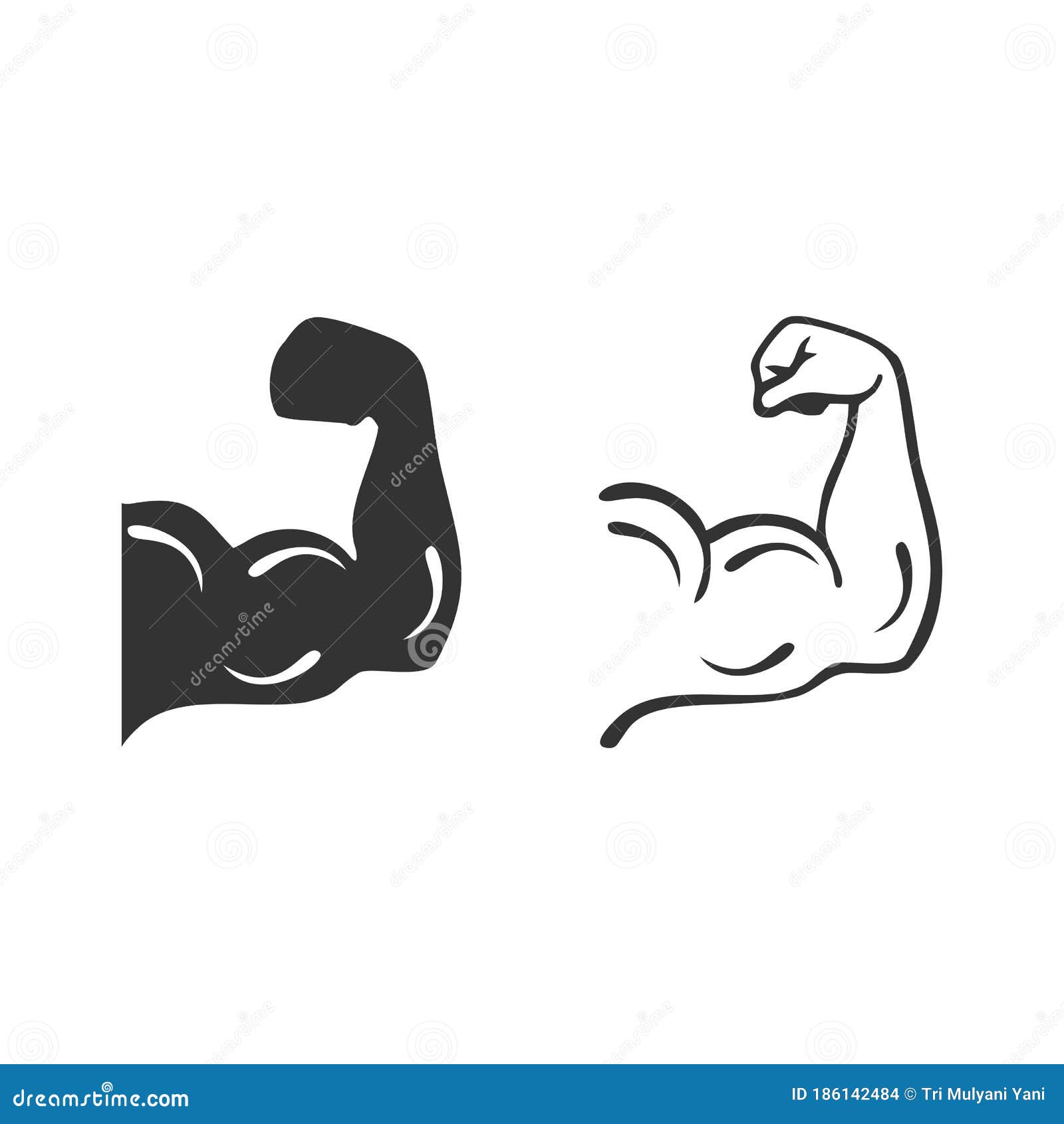 Muscle Icon Vector Design Symbol Stock Vector - Illustration of body ...