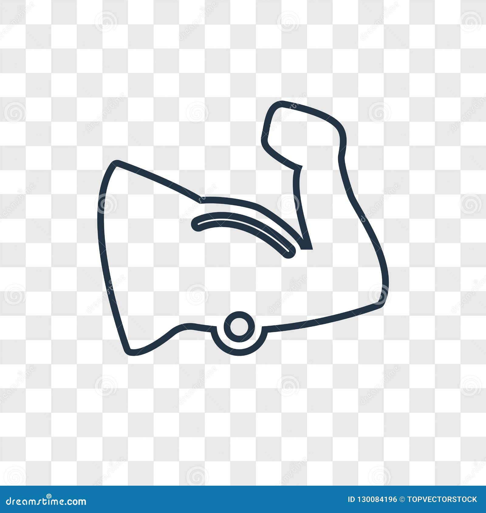 Muscle Concept Vector Linear Icon Isolated on Transparent Background ...