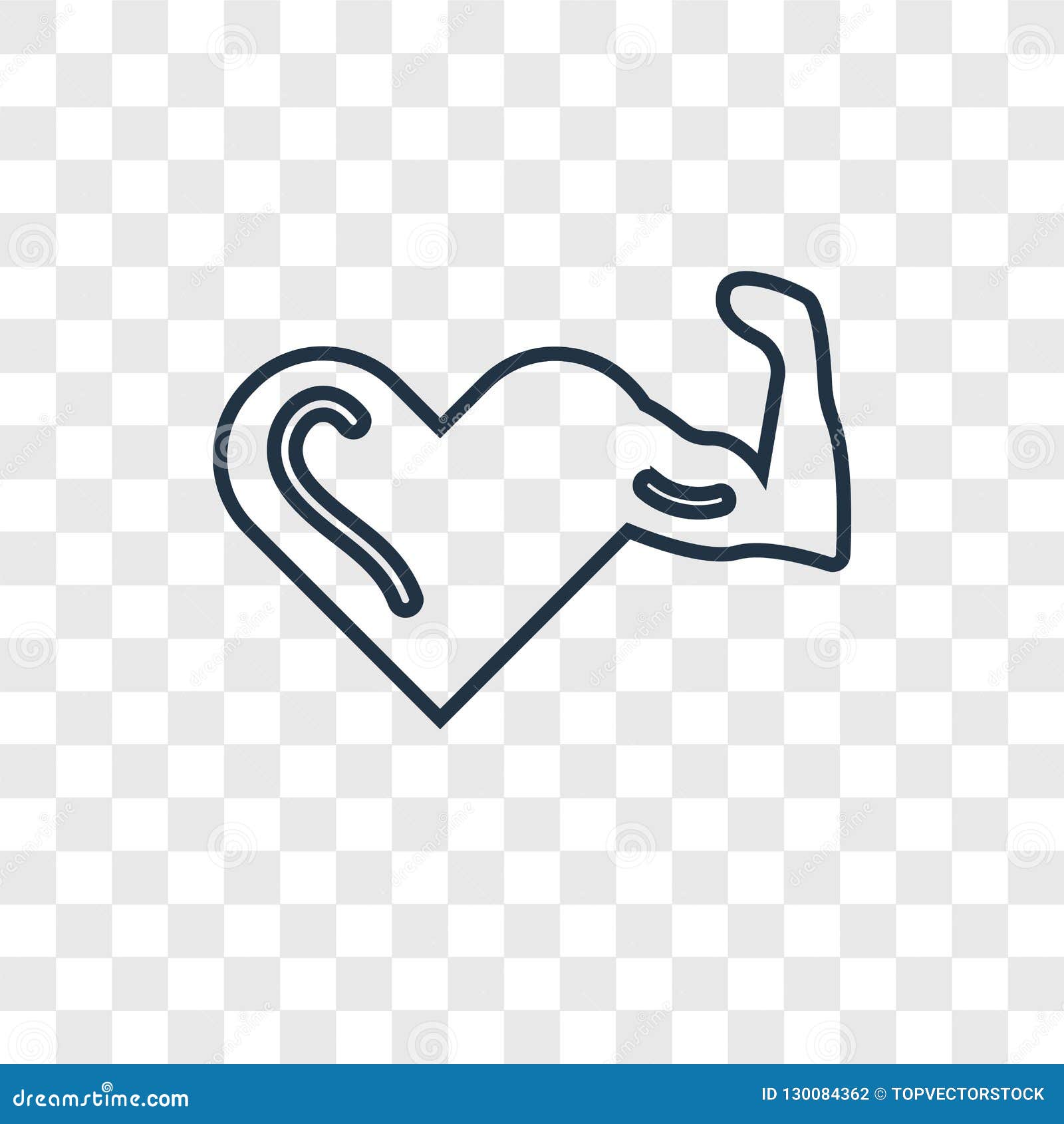 Muscle Concept Vector Linear Icon Isolated on Transparent Background ...