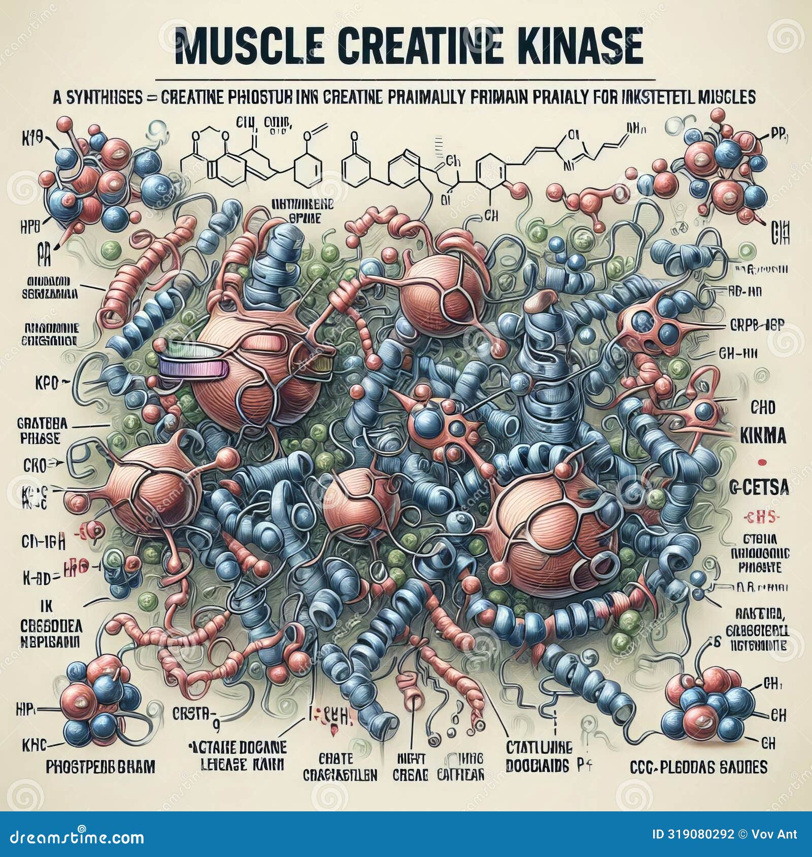 Ck Creatine Kinase Enzyme Expressed By Various Tissues And Cell Types