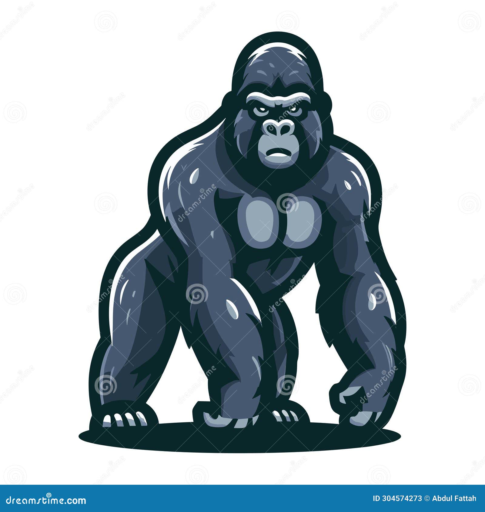 Monkey Muscle Cartoon | CartoonDealer.com #30812815