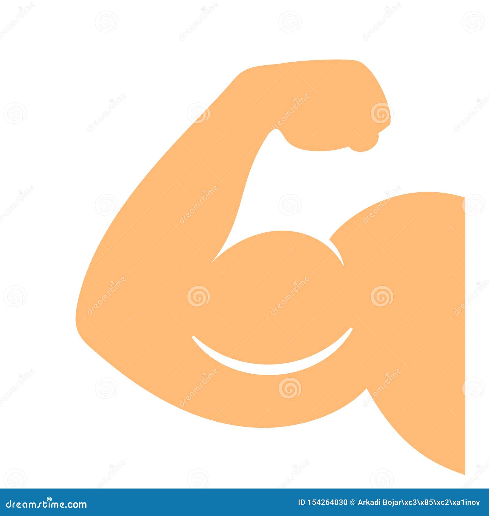 Muscle Hand With Weights Line And Solid Icon. Sport Muscular Arm ...