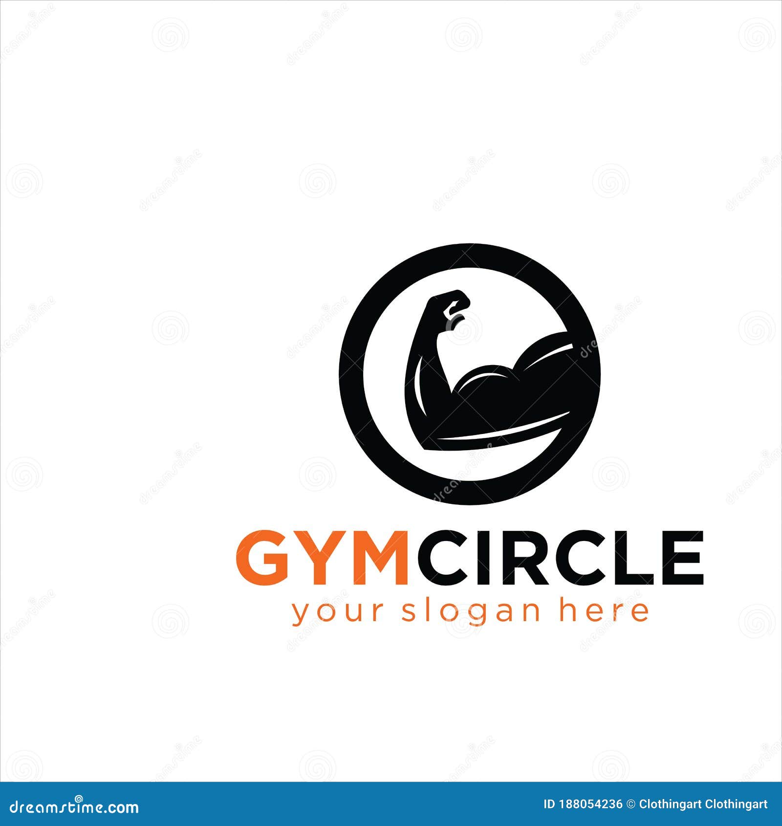 Muscle Logo Vector Design Graphic Template Stock Vector - Illustration ...