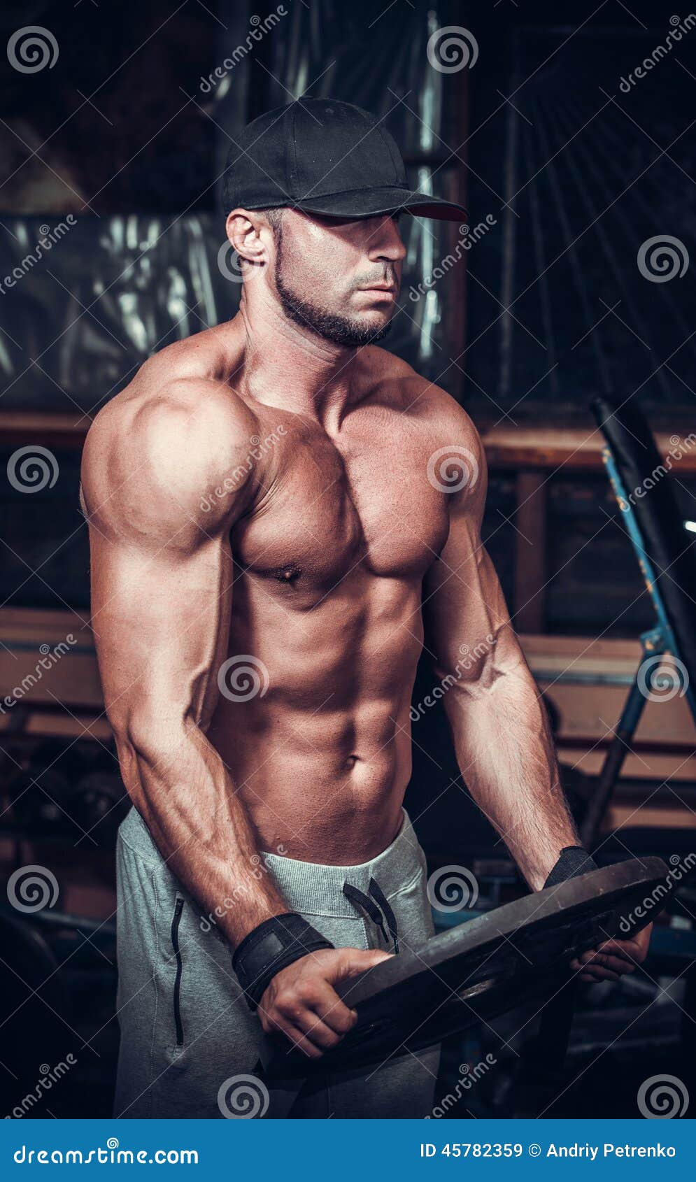 Muscle man in club stock image. Image of muscle, male - 45782359