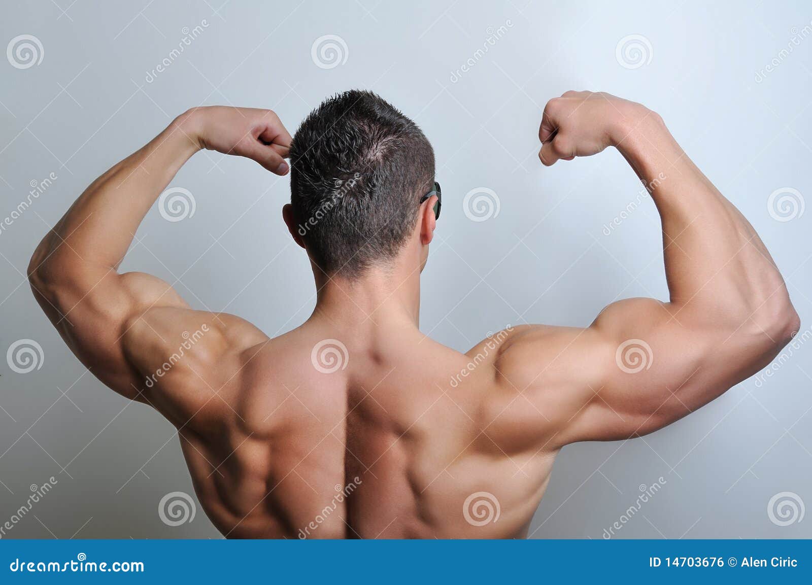Muscle man posing stock photo. Image of muscular, exercising - 14703676