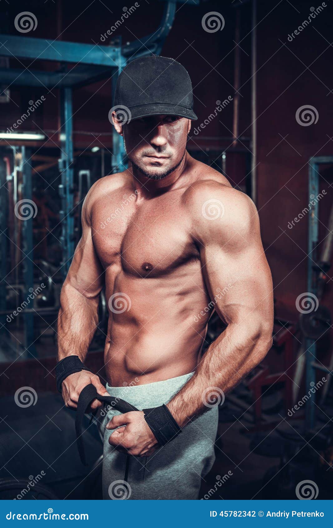 Muscle man who is posing stock photo. Image of beautiful - 45782342