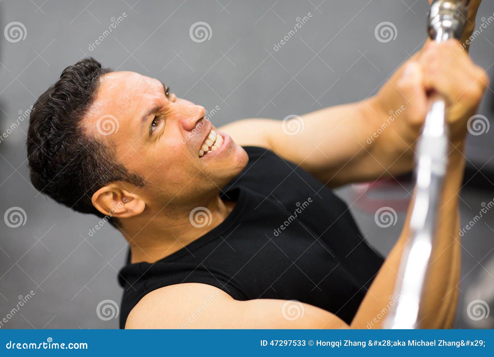 Muscle man working out stock image. Image of healthy - 47297533