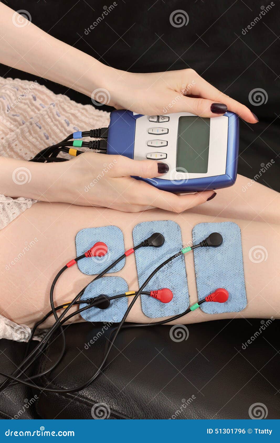 Muscle stimulation stock photo. Image of device, therapy - 51301796