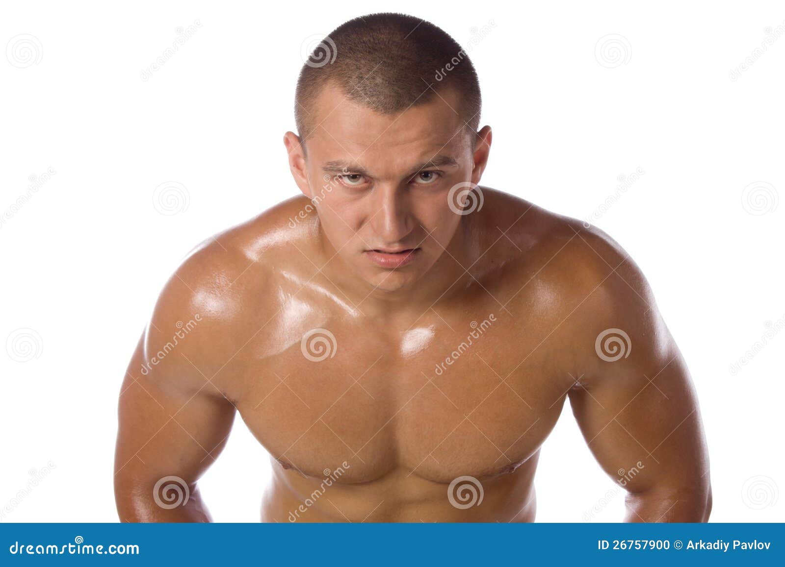 Muscled Male Model Bodybuilder Stock Photo - Image of human, back: 26757900