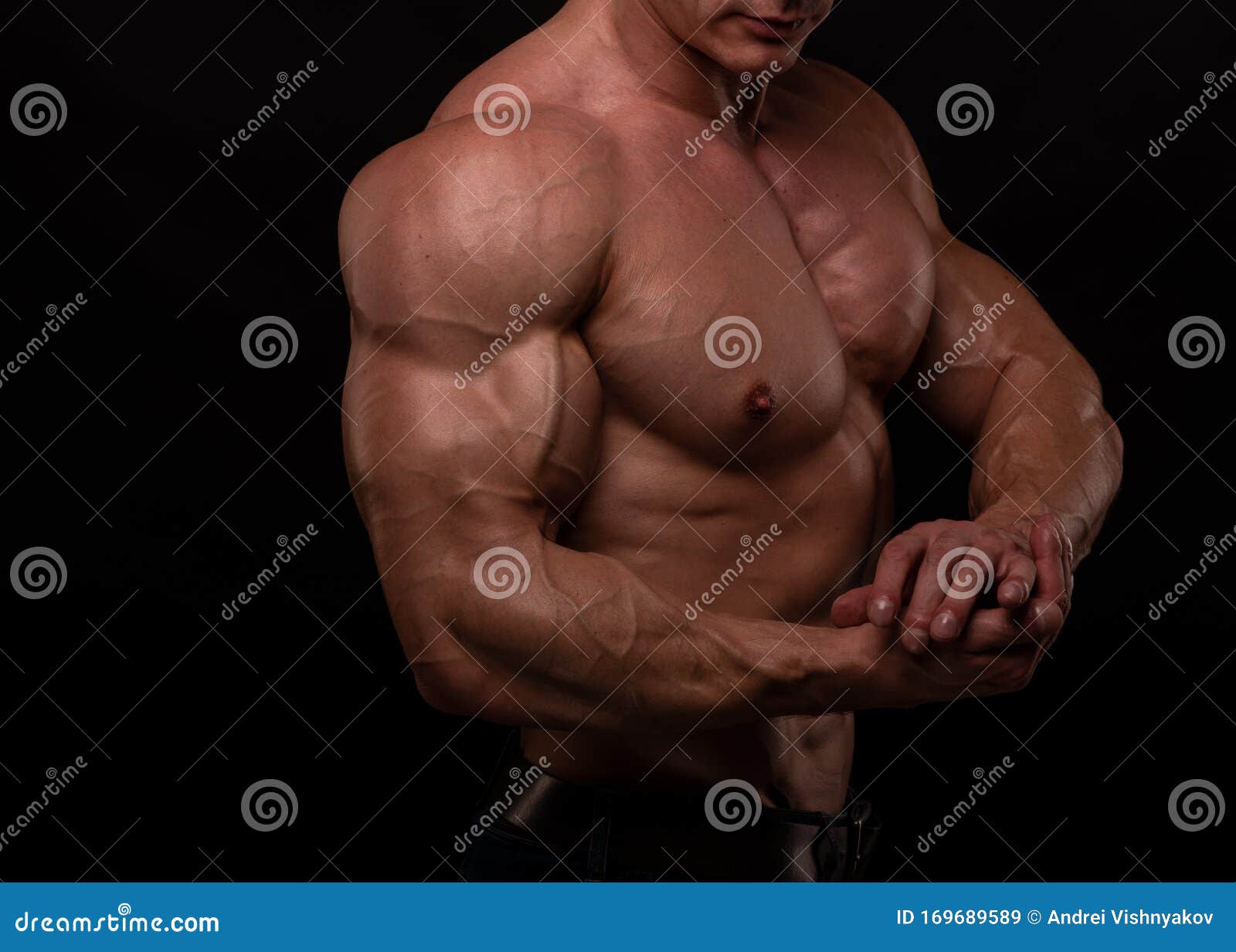 Male hand with biceps stock image. Image of athletic - 169689589