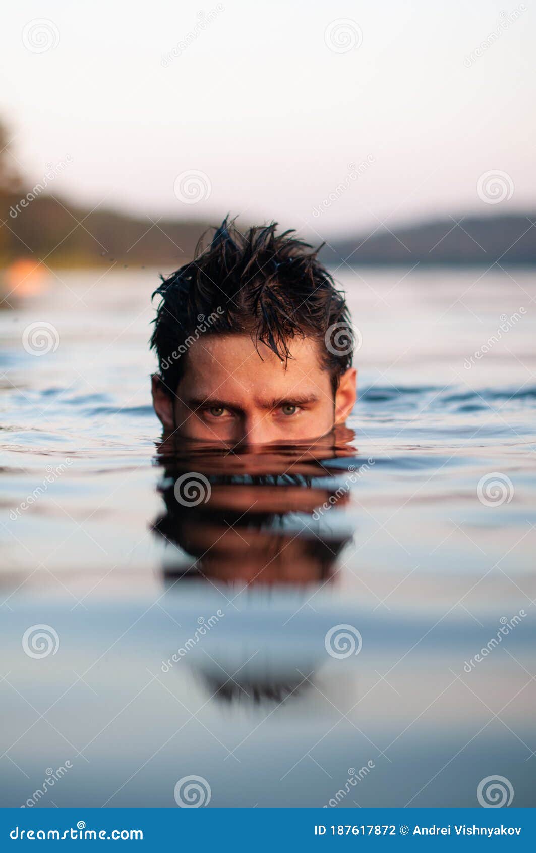 Model at the lake stock photo. Image of exercise, strength - 187617872