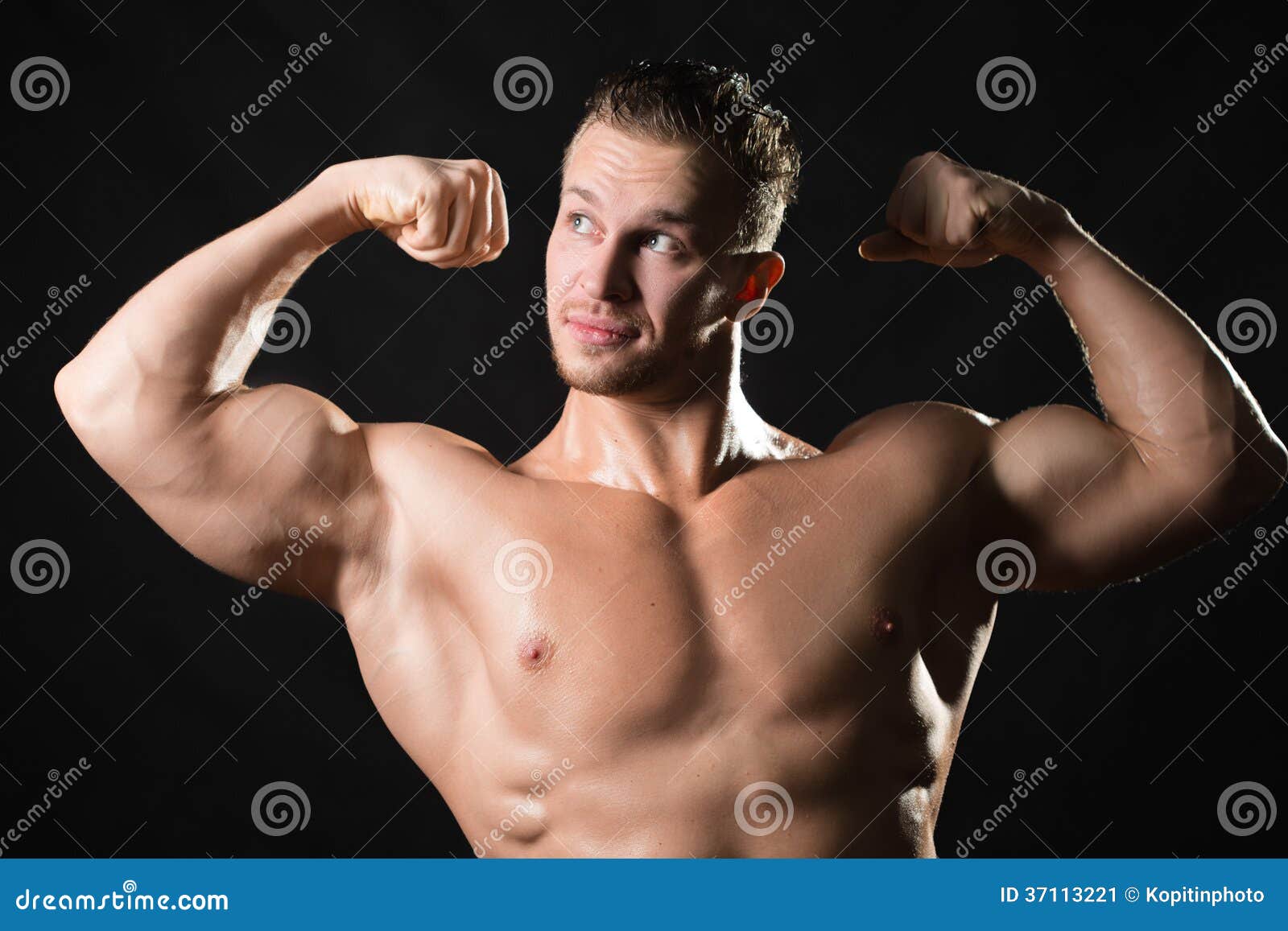 Muscled male model stock image. Image of macho, health - 37113221