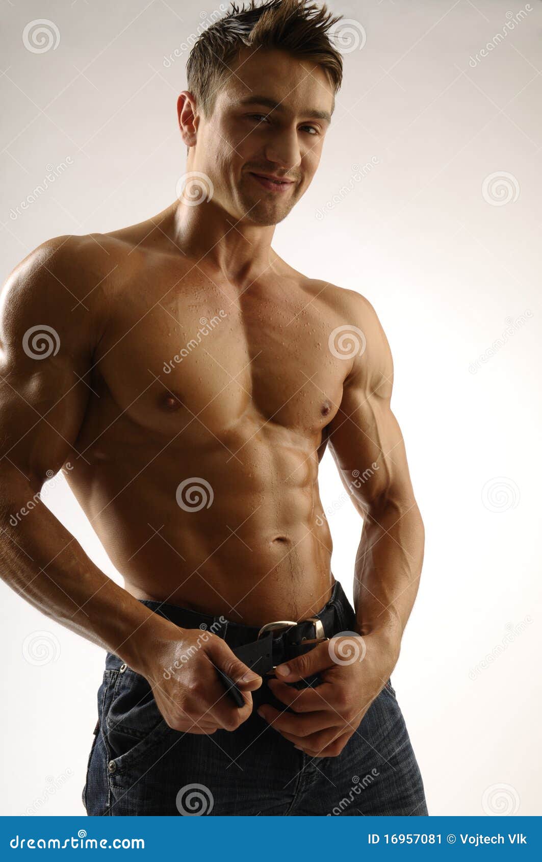 Muscleman stock image. Image of condition, white, hands - 16957081