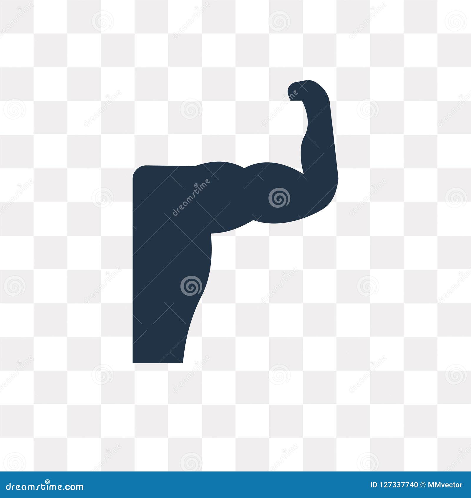 Muscles Vector Icon Isolated On Transparent Background, Muscles ...