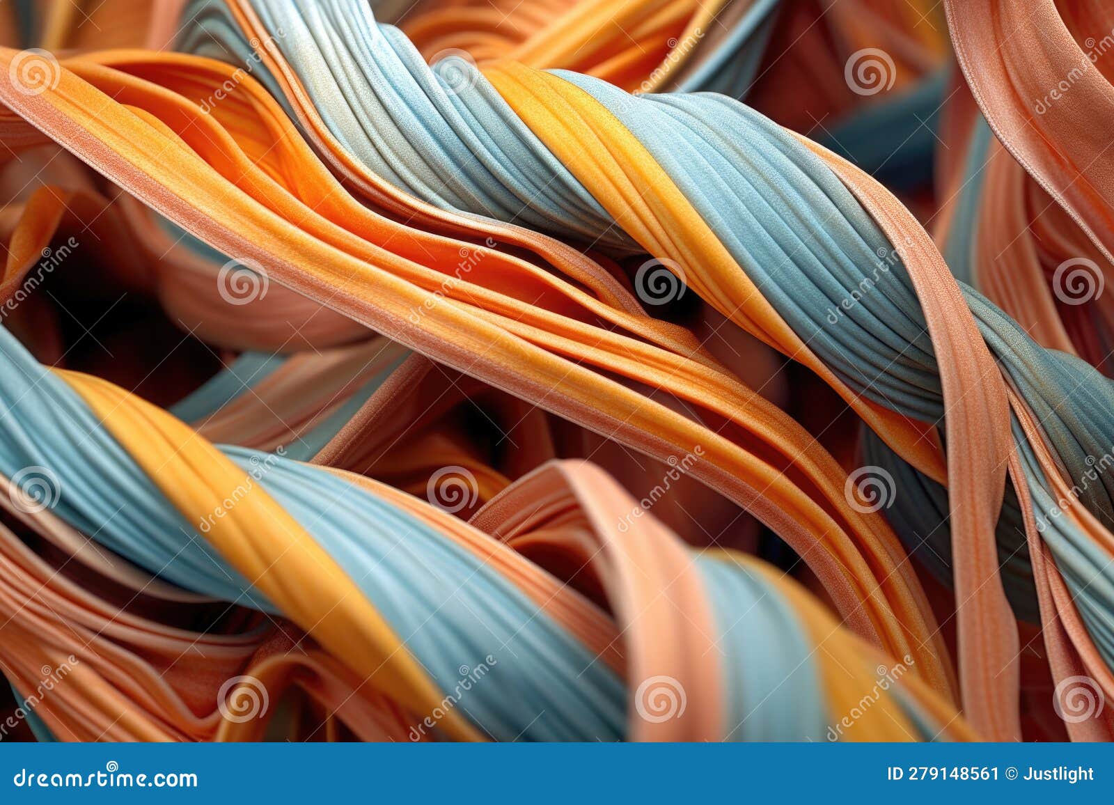 Muscletaut Helix of Ribbons and Layers. Stock Illustration ...