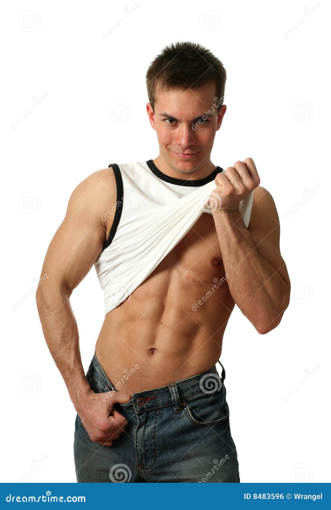 Muscular Abs stock photo. Image of athletic, pack, male - 8483596