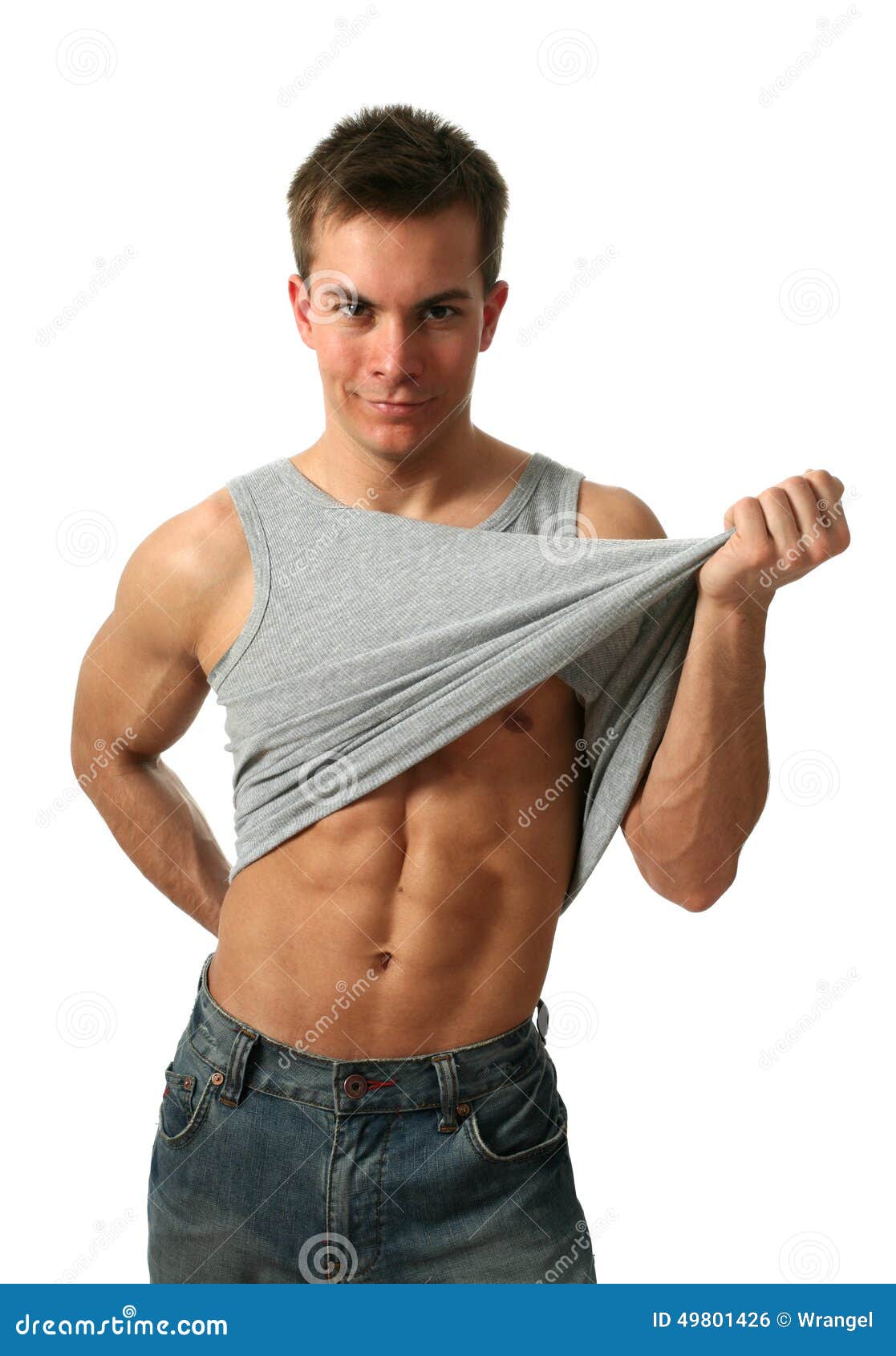 Muscular Abs stock photo. Image of fashion, slim, show - 49801426