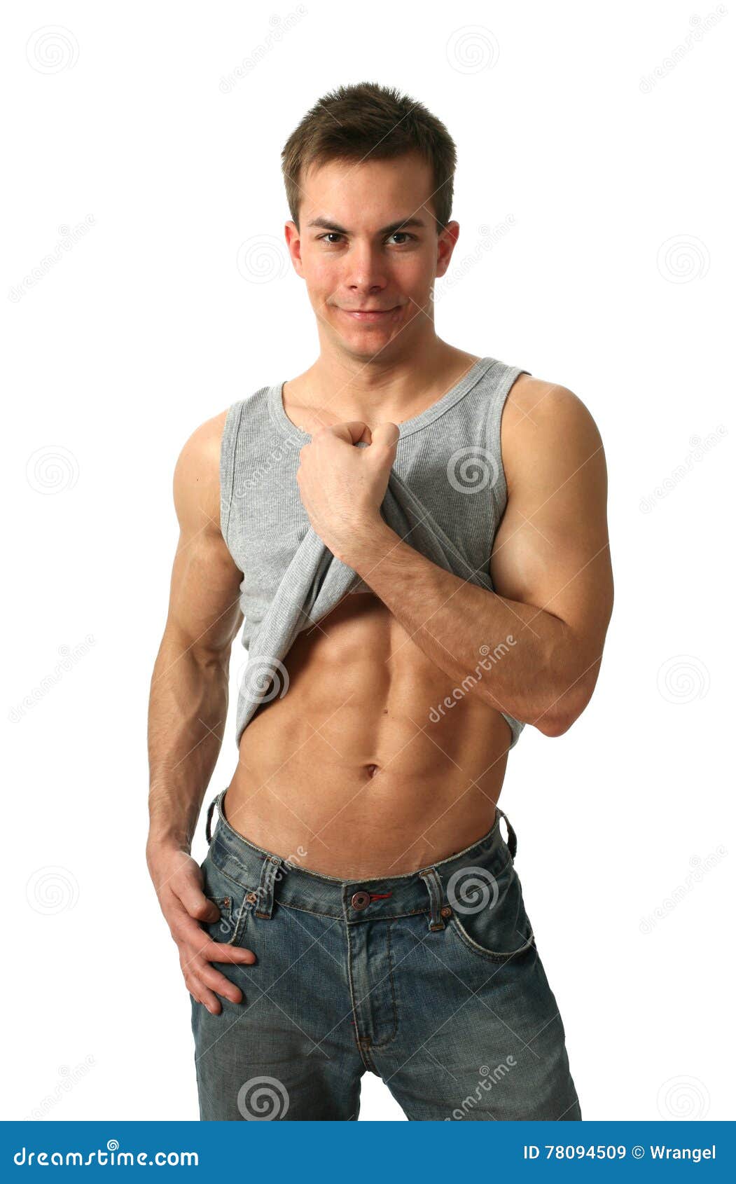 Muscular Abs stock image. Image of fitness, adult, isolated - 78094509