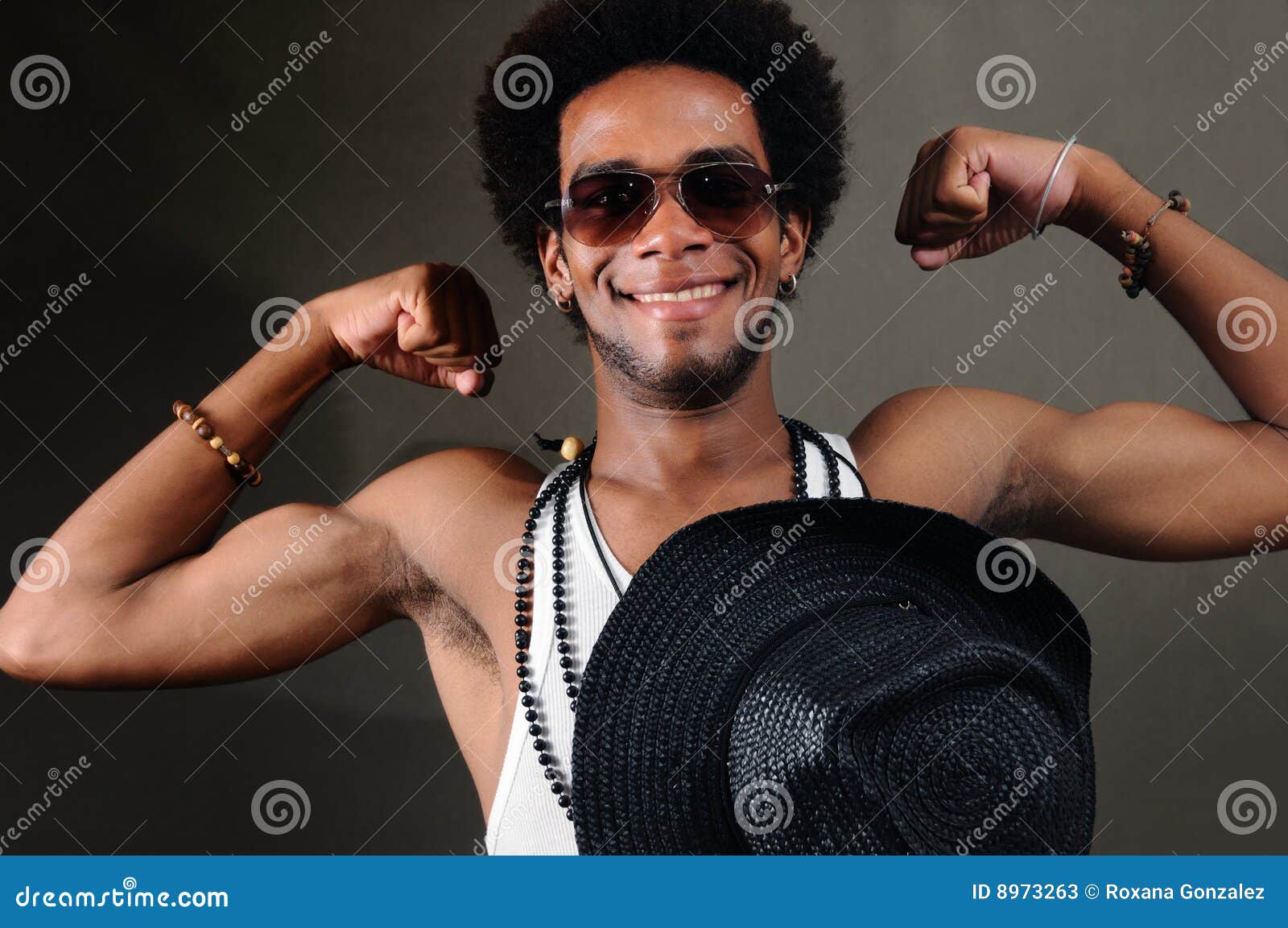 Muscular african man stock image. Image of adult, cute - 8973263