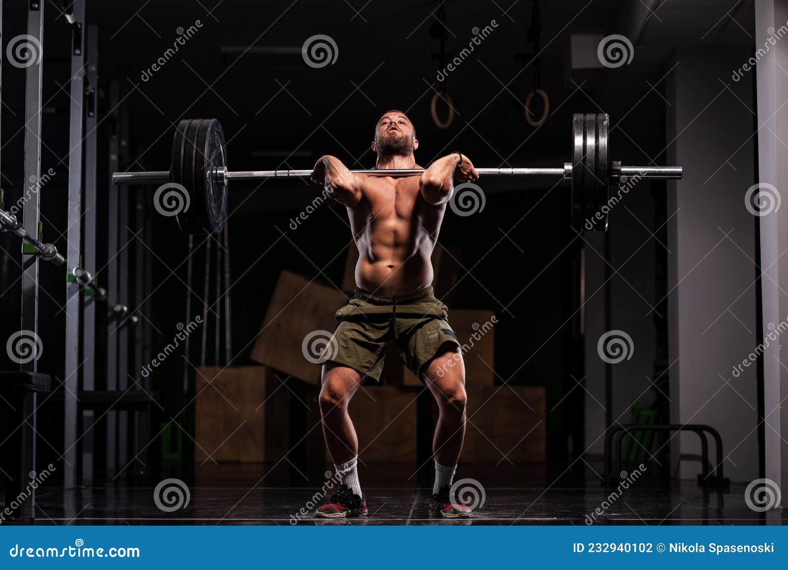 Very Heavy Fog. Concrete Supports. Frame Of The Future Home. Monolith ...