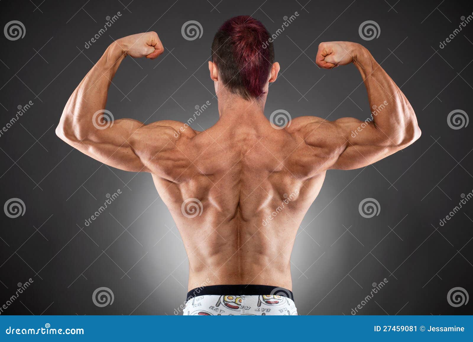 Muscular back stock image. Image of adult, posing, person - 27459081