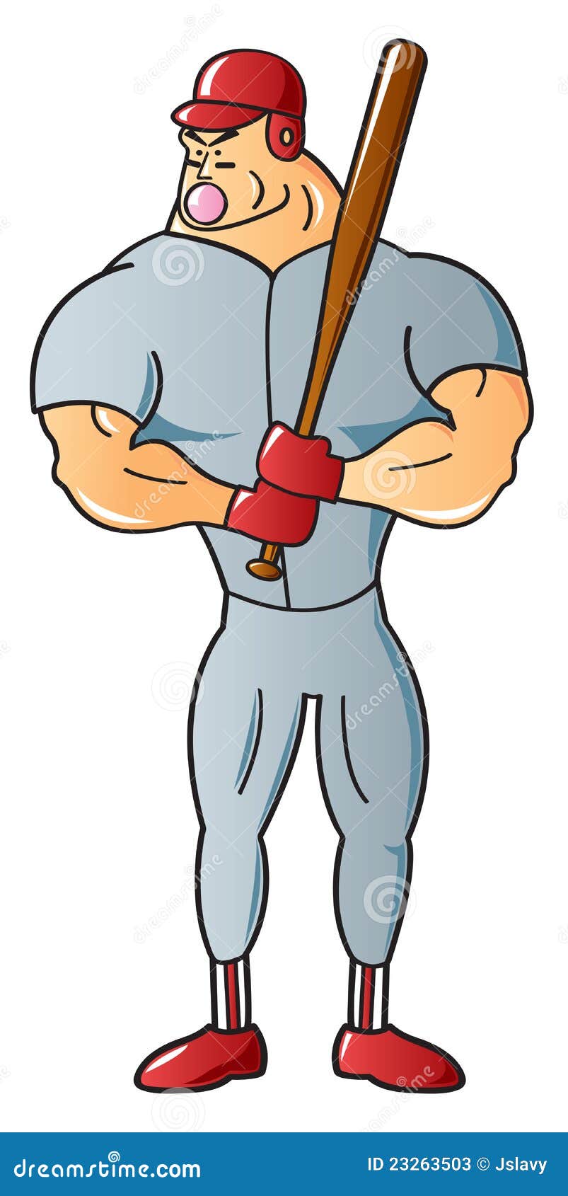 Muscular Baseball Player Stock Photos - Image: 23263503